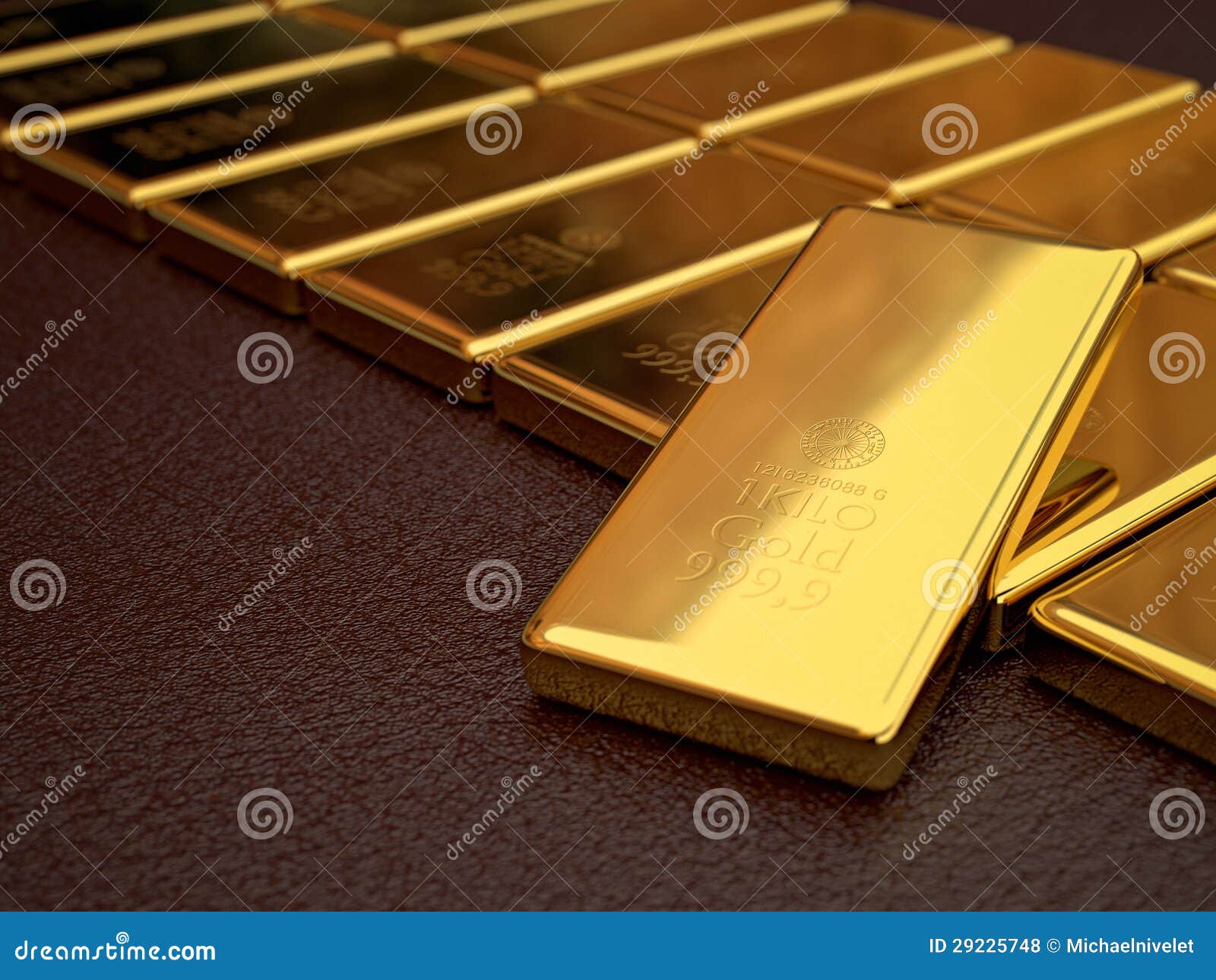 Goudstaven stock illustratie. Illustration of bank, staaf - 29225748