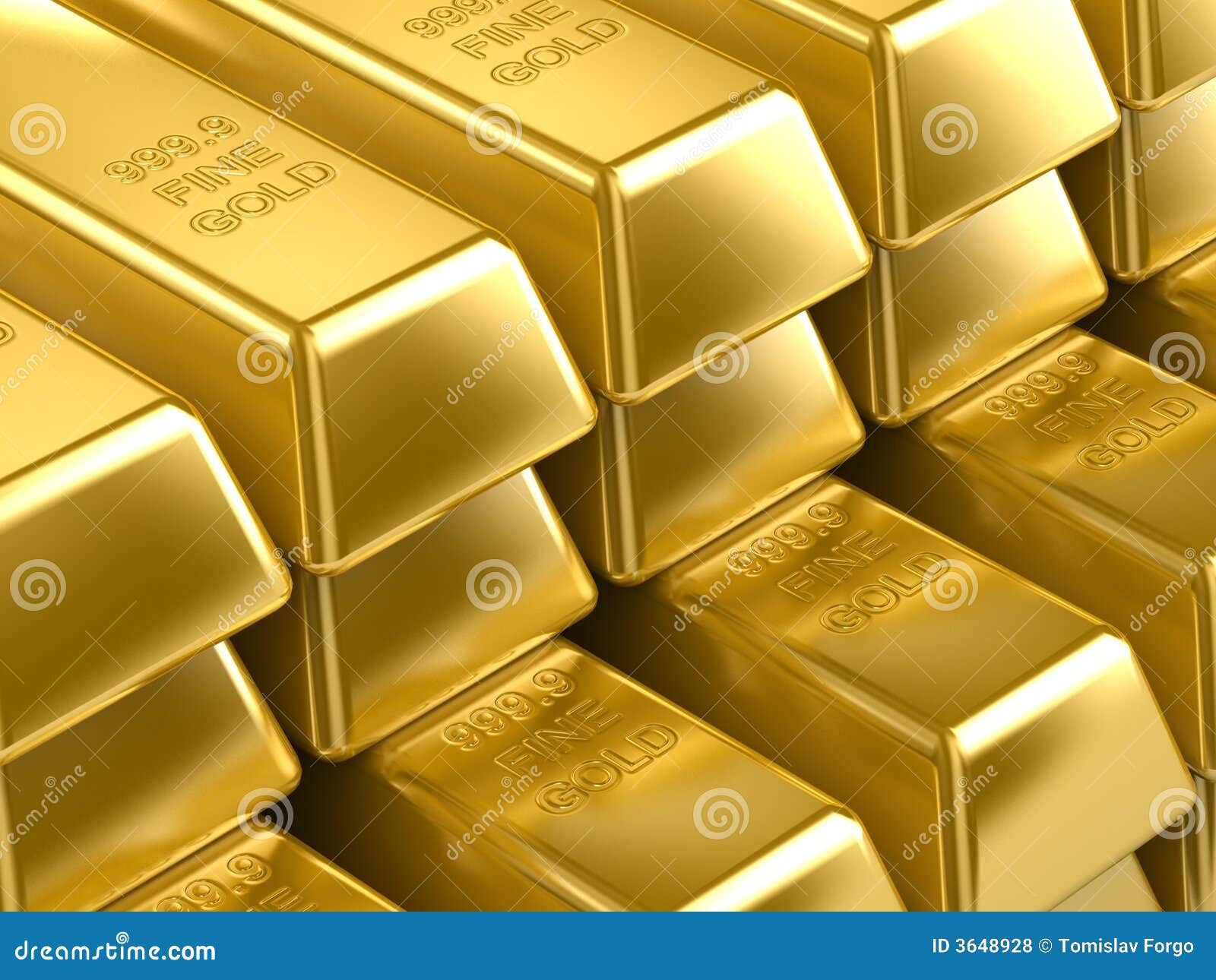 Goudstaven stock illustratie. Illustration of perfectie - 3648928