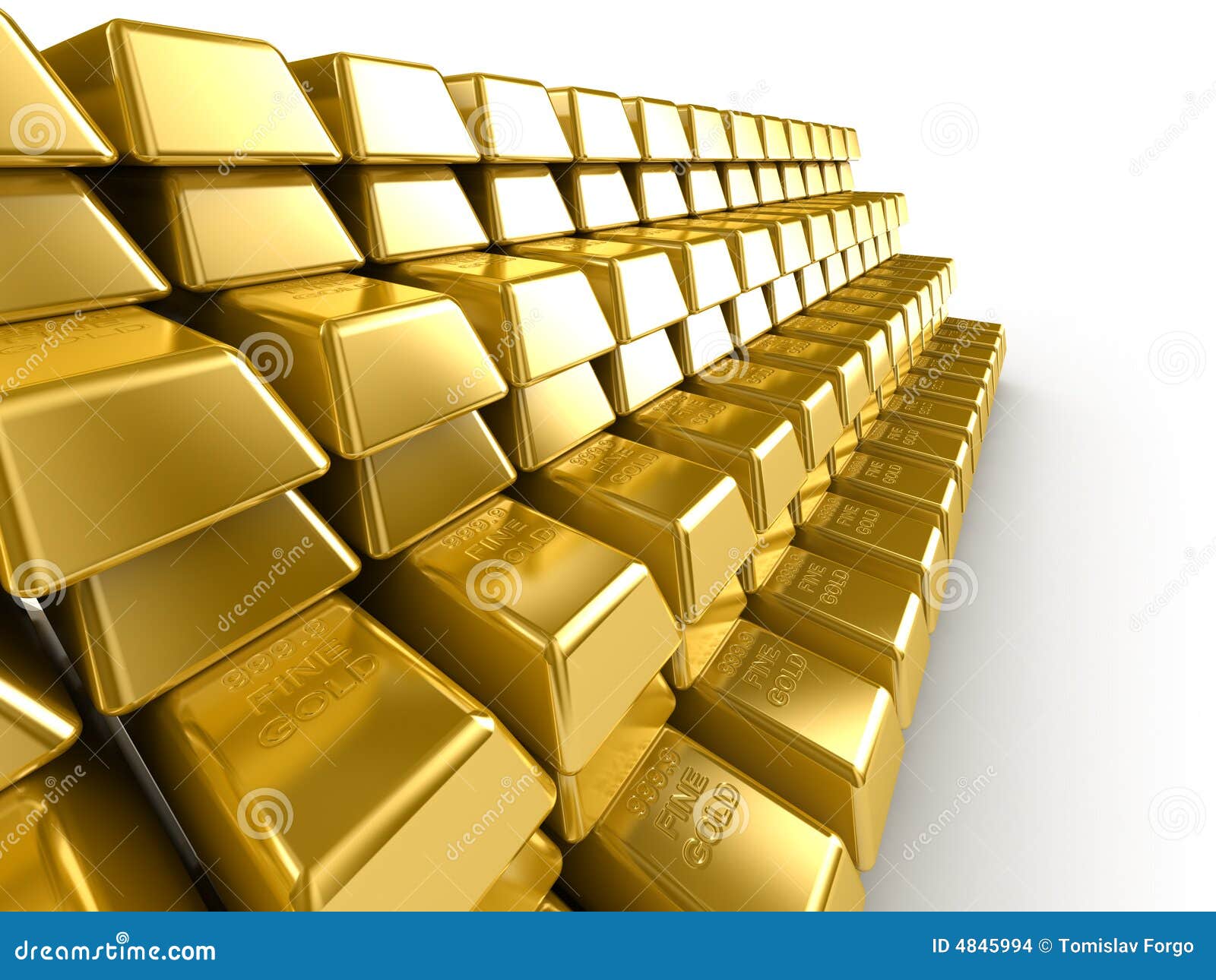 Goudstaven stock illustratie. Illustration of staven, besparingen - 4845994