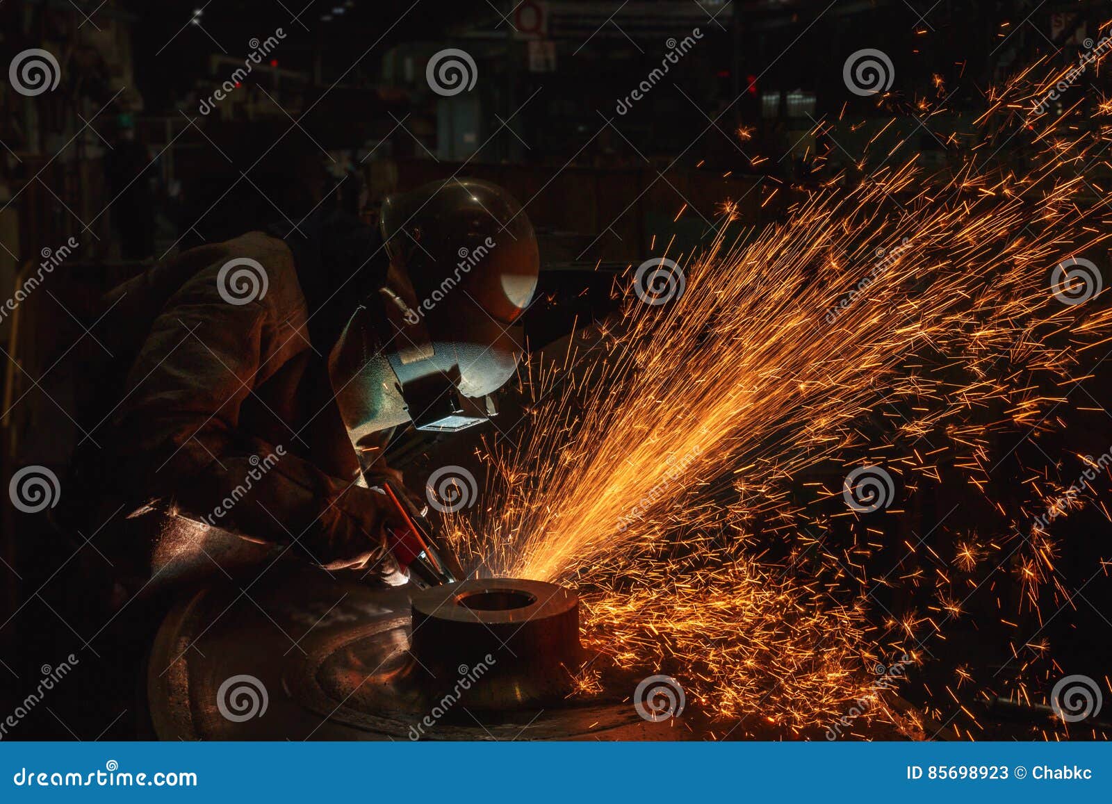Gouging carbon sparks stock image. Image of factory, hazardous - 85698923