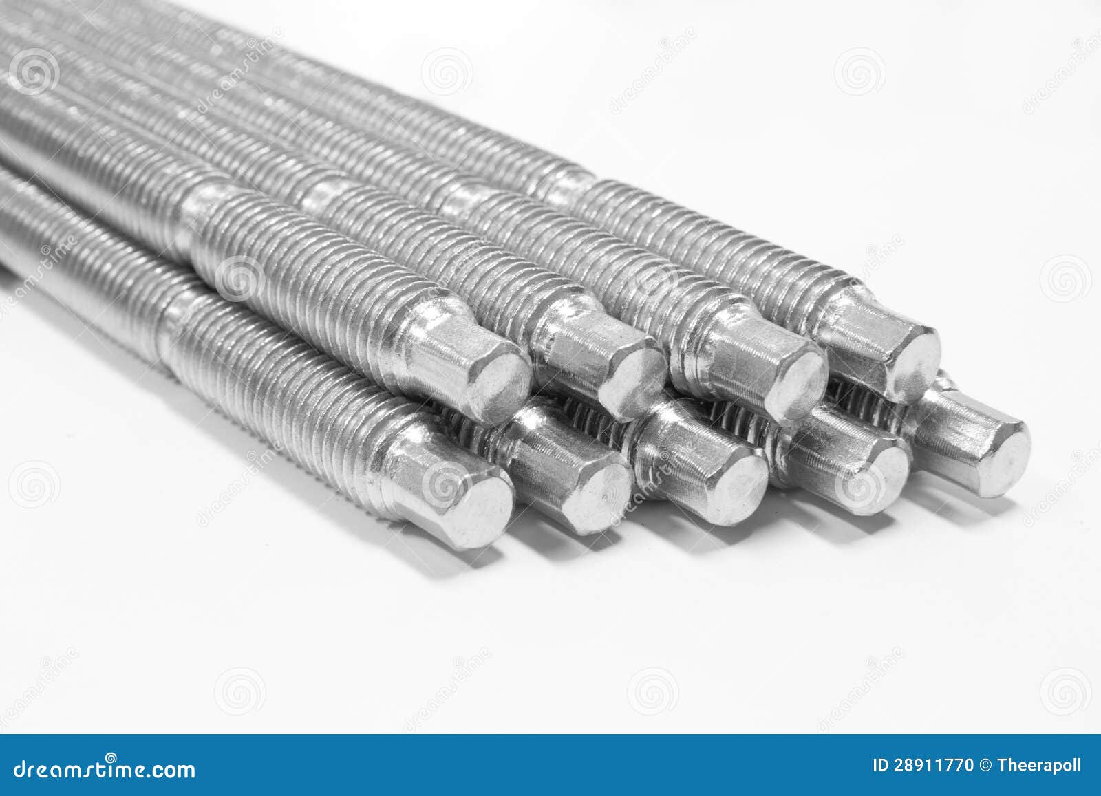 Goujons en métal photo stock. Image of trame, trou, objets - 28911770