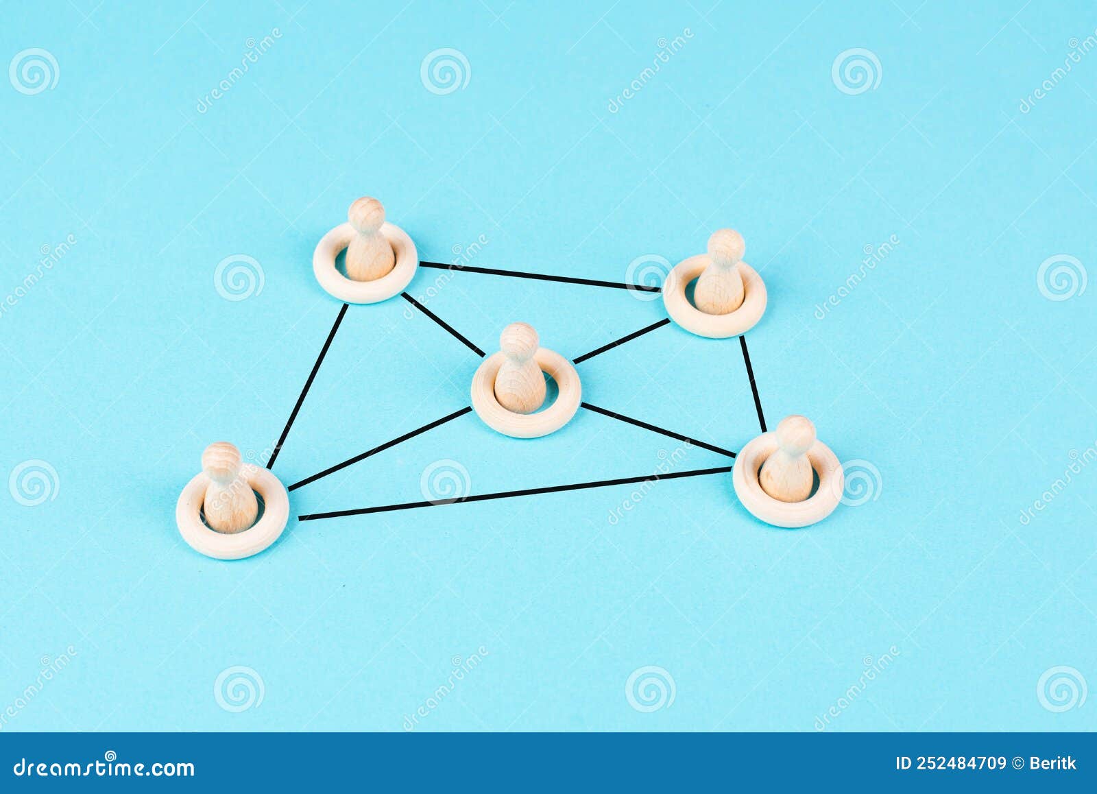Goup of People Connecting through a Web, Business Networking ...