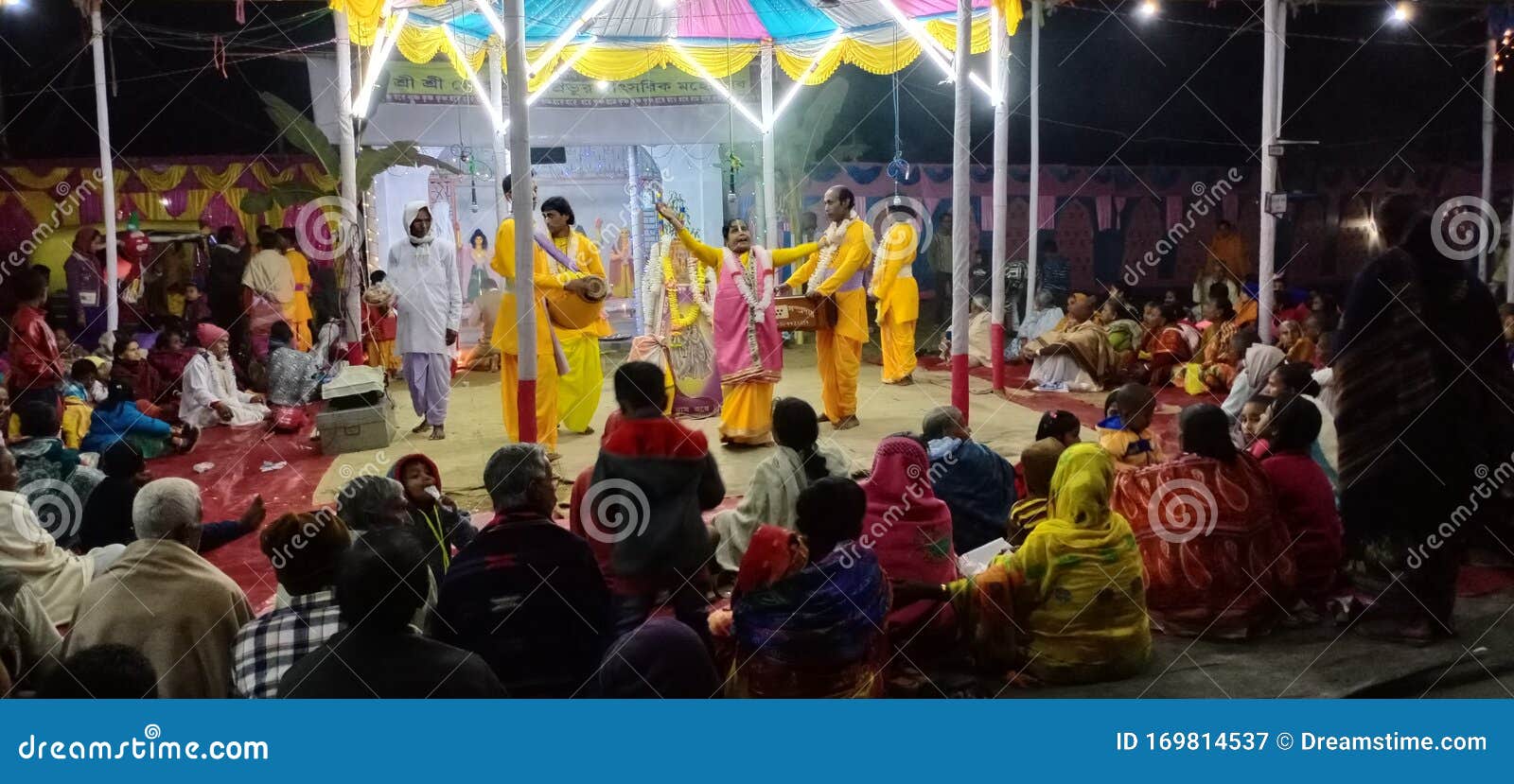 Tripura, India - February 5 2022: Large Amount Of People Are Gathered ... Tripura, India - February 5 2022: Large Amount Of People Are Gathered ...