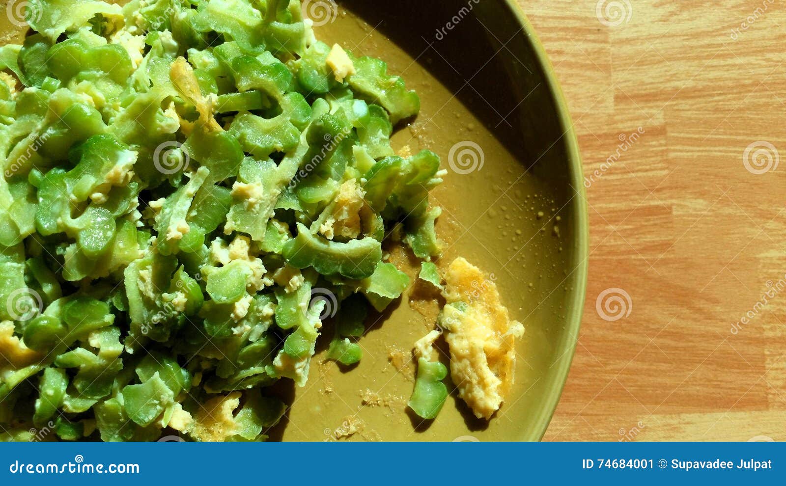 Gourd Fried Egg (Thai Food) Stock Image - Image of food, fried: 74684001