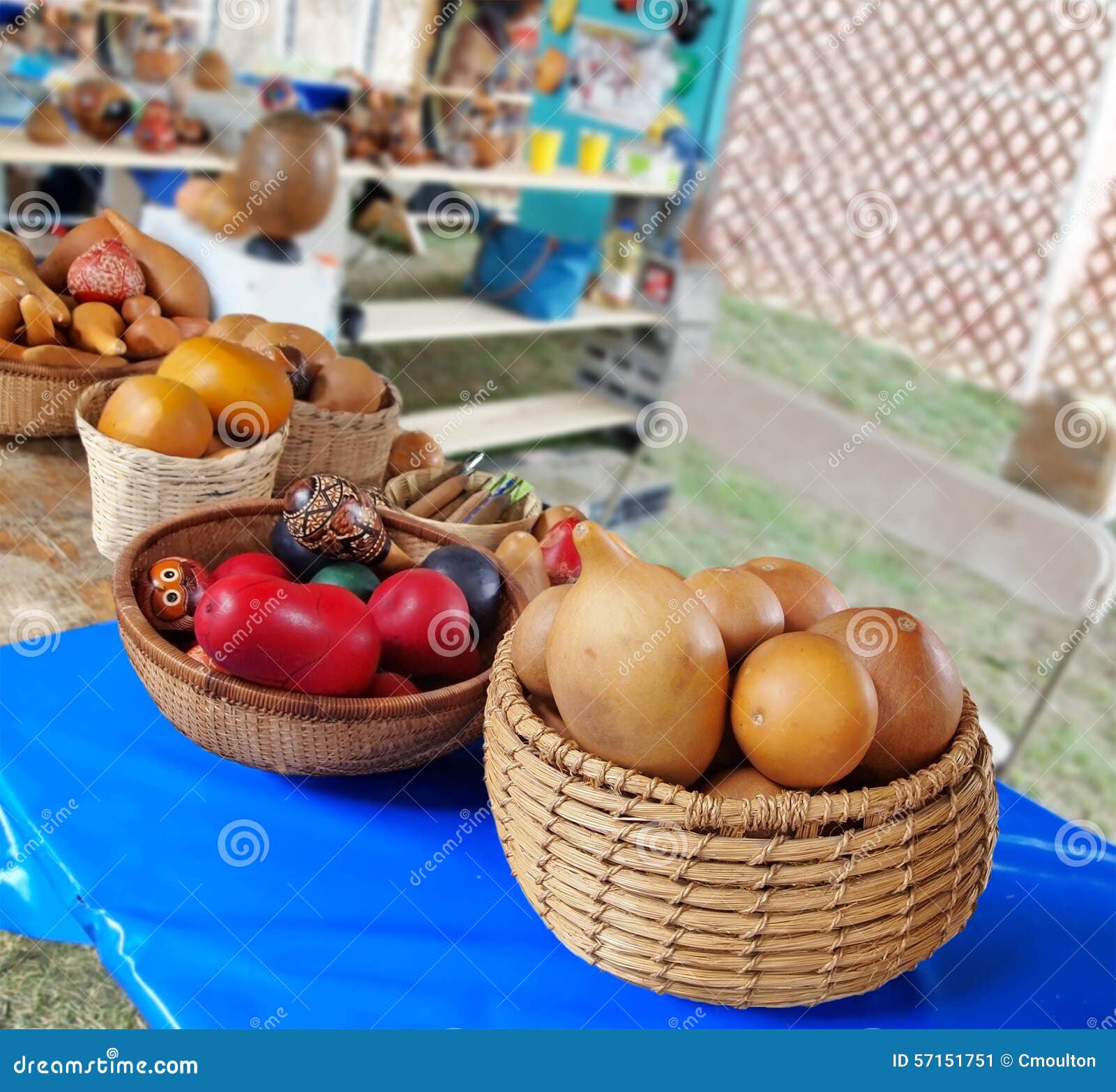 Gourds in Baskets stock image. Image of latin, calabash - 57151751