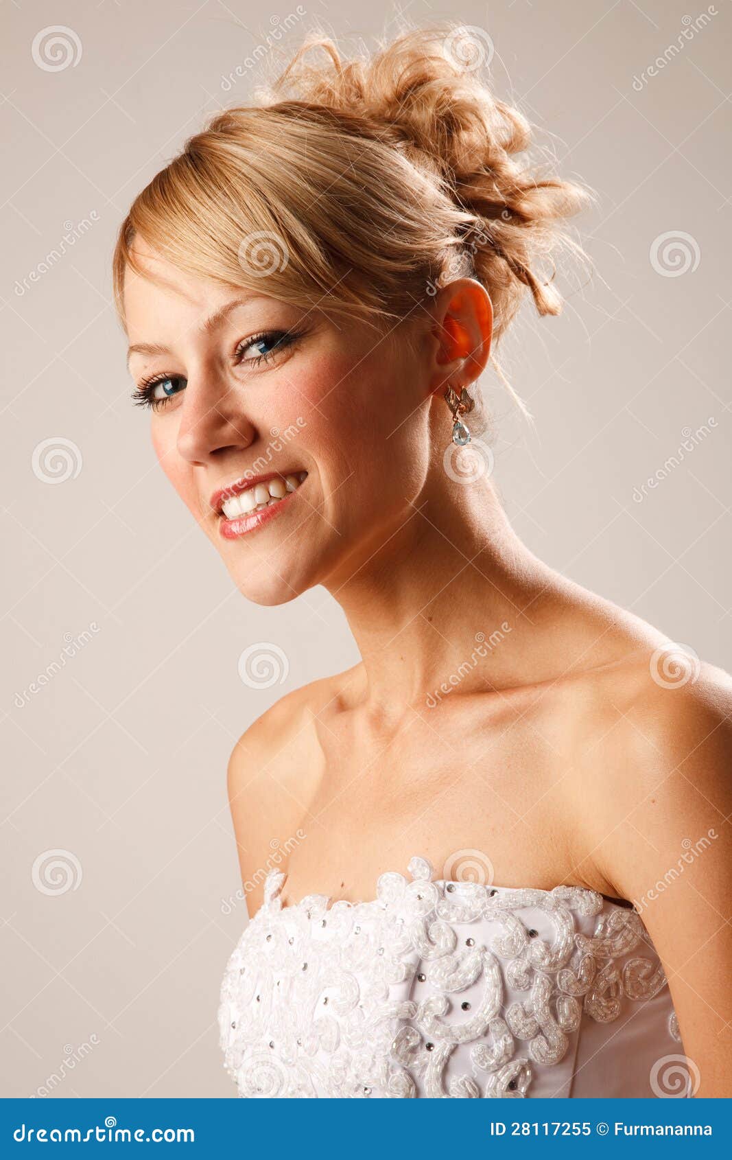 Gourgeus bride stock image. Image of away, caucasian - 28117255