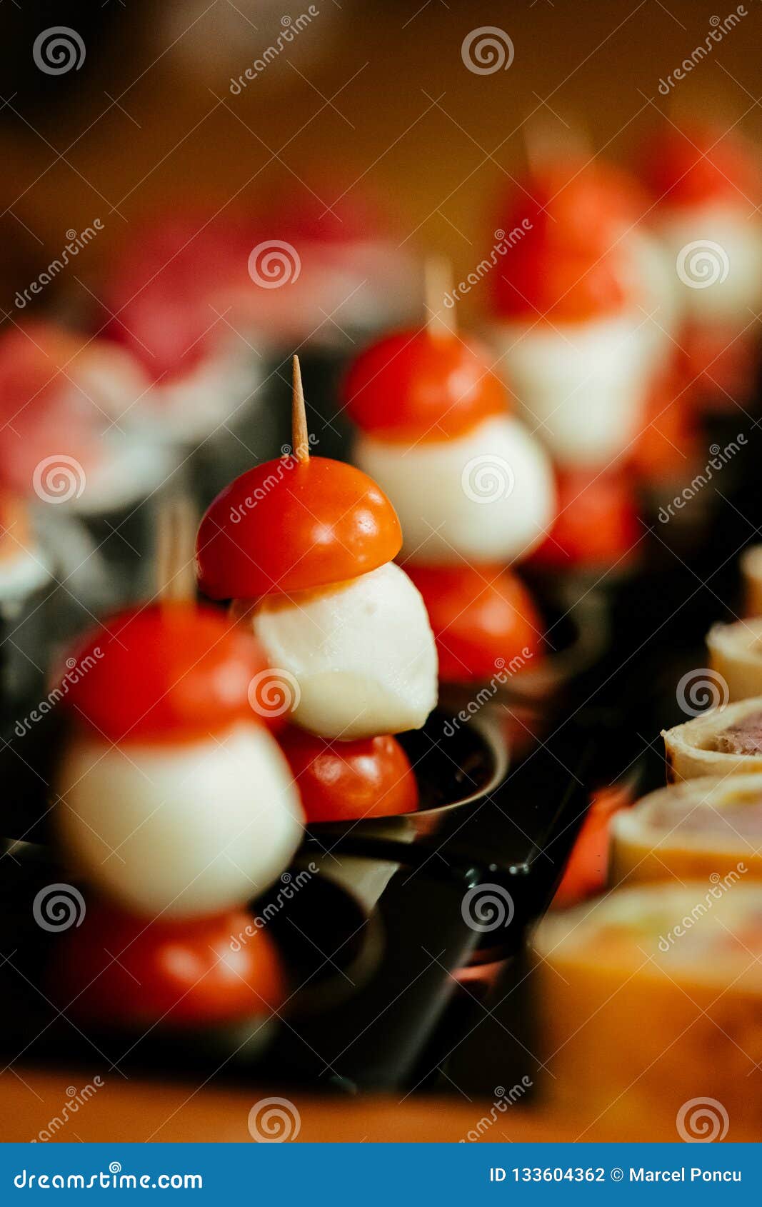 Gourmet Appetizer on Display at Event Stock Photo - Image of healthy ...