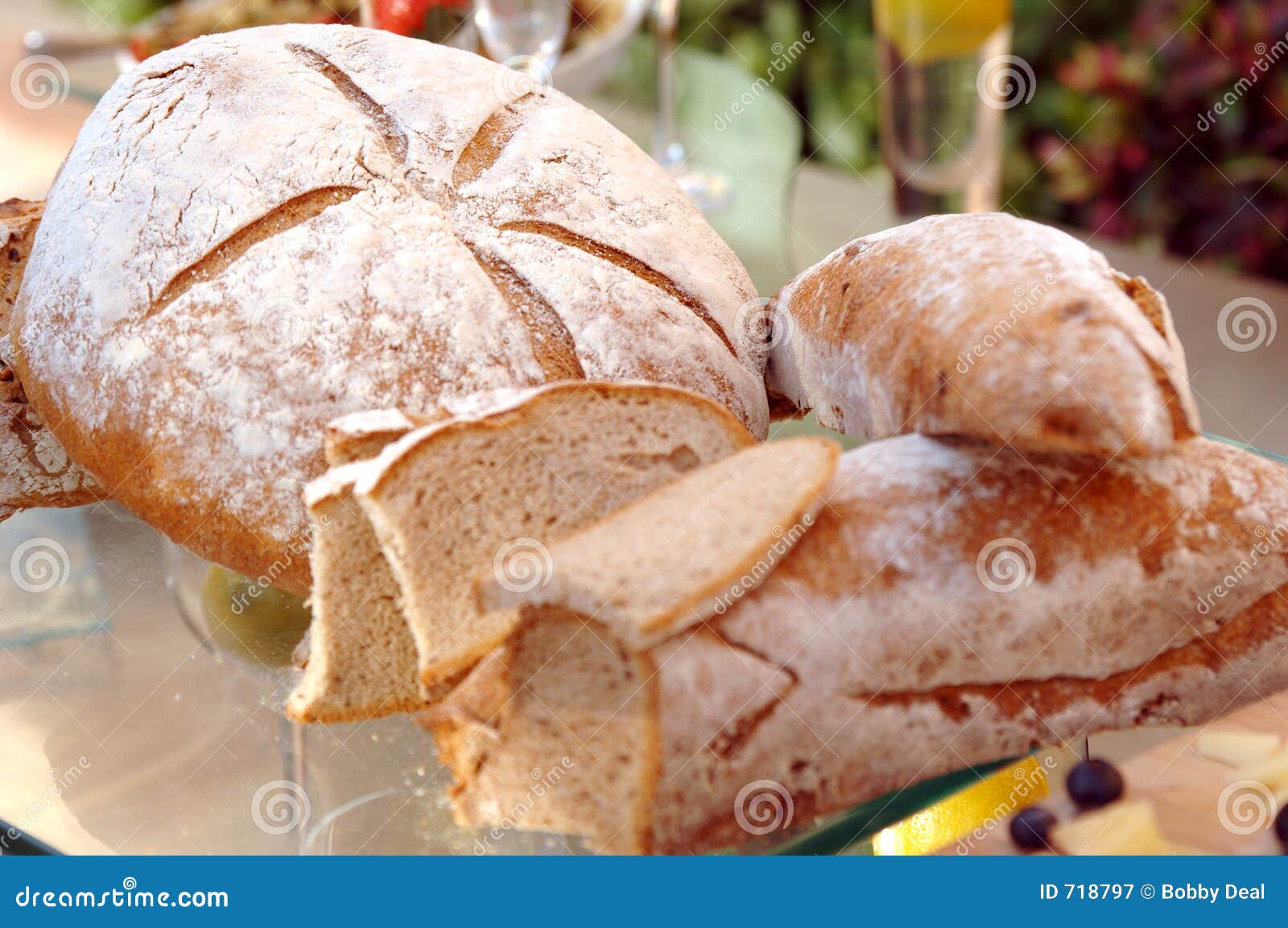 Gourmet Breads stock image. Image of french, flour, white - 718797