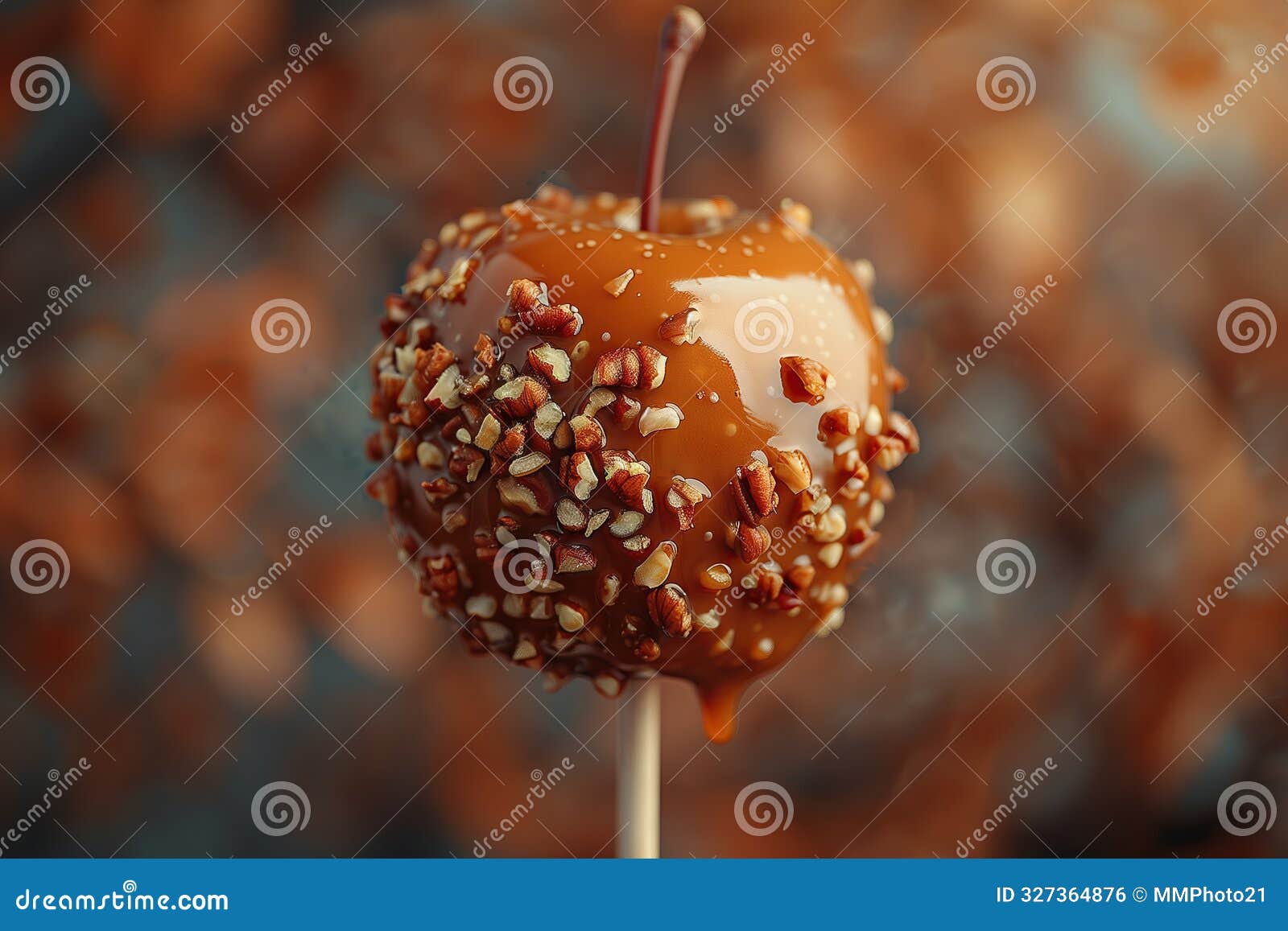 Gourmet Caramel Apples with Assorted Toppings Stock Photo - Image of ...