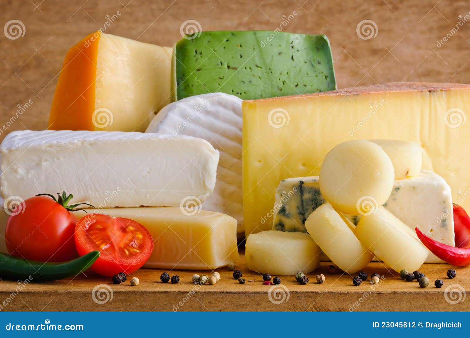 Gourmet cheese stock photo. Image of swiss, board, cuisine - 23045812