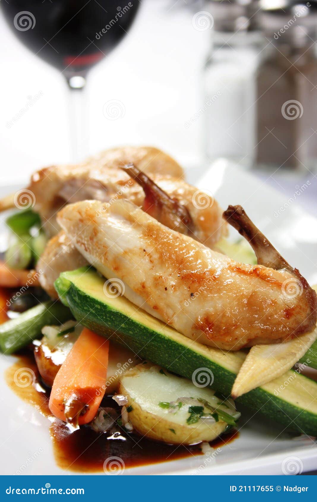 Gourmet chicken dish stock image. Image of gourmet, plate - 21117655