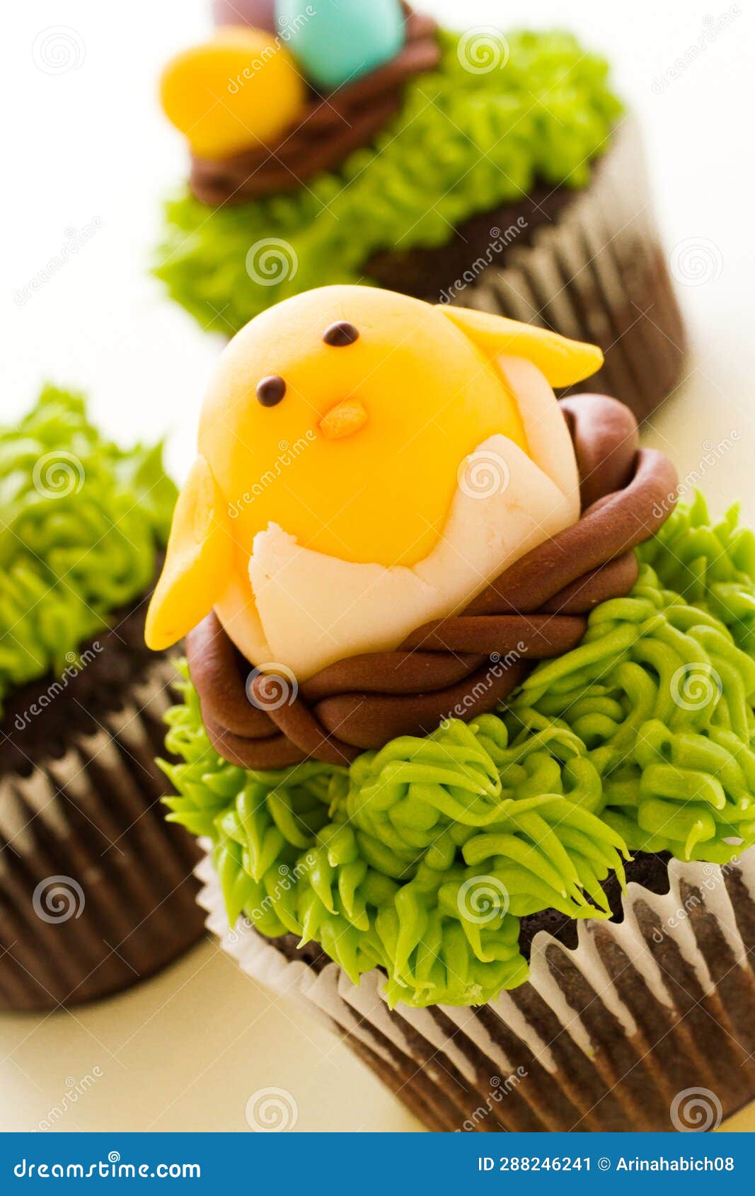Easter cupcakes stock image. Image of premium, easter - 288246241