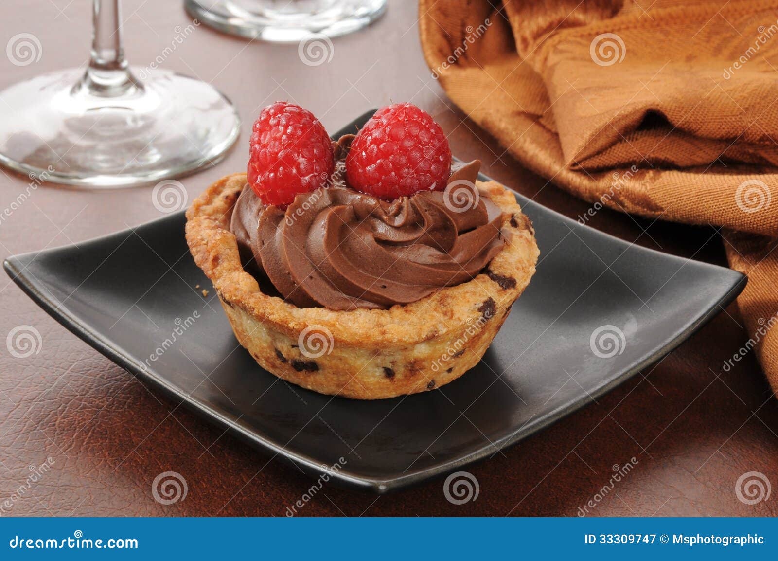Gourmet Chocolate Mousse Dessert Cup Stock Image - Image of berry ...