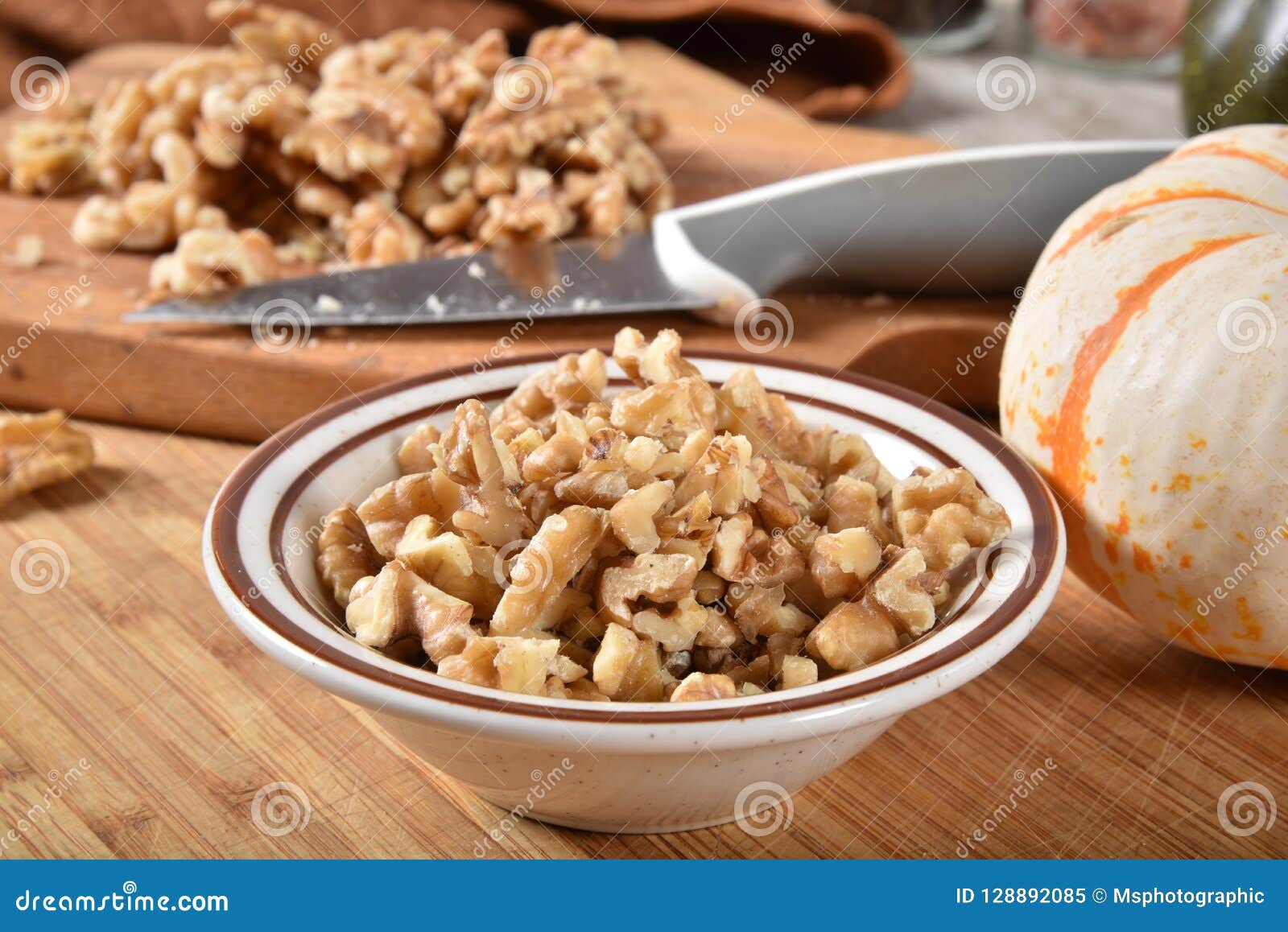 Chopped walnuts stock image. Image of cranberries, holiday - 128892085