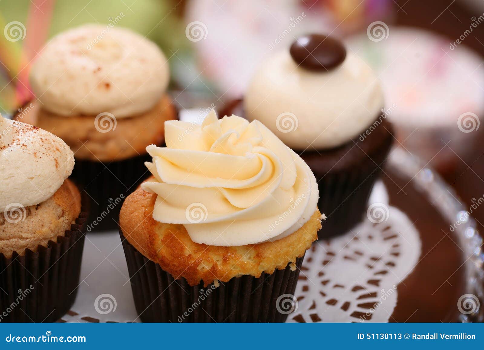 Gourmet cupcakes stock image. Image of butter, frosted - 51130113