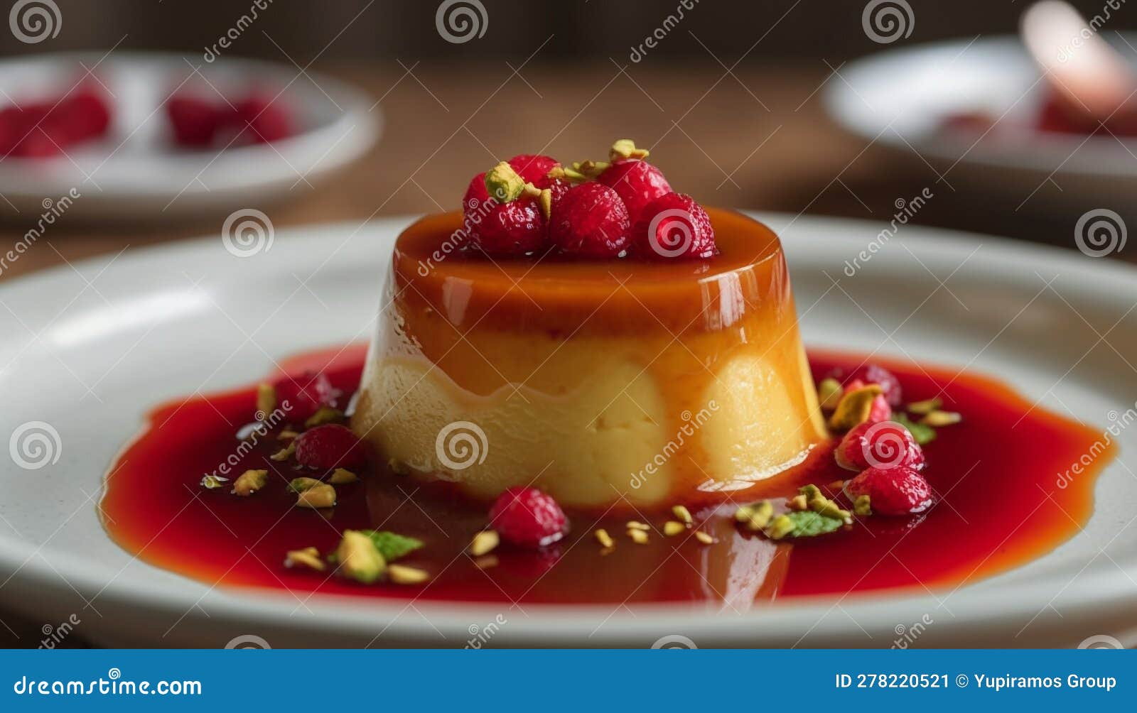 Gourmet Dessert Plate: Raspberry Mousse, Cheesecake, Panna Cotta ...