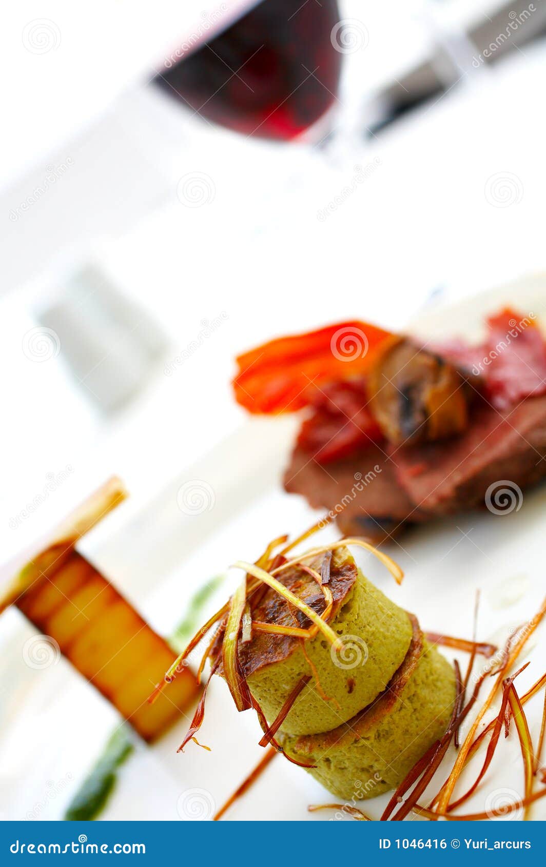 Gourmet Dish from a Fine Restaurent. Stock Photo - Image of dinner ...
