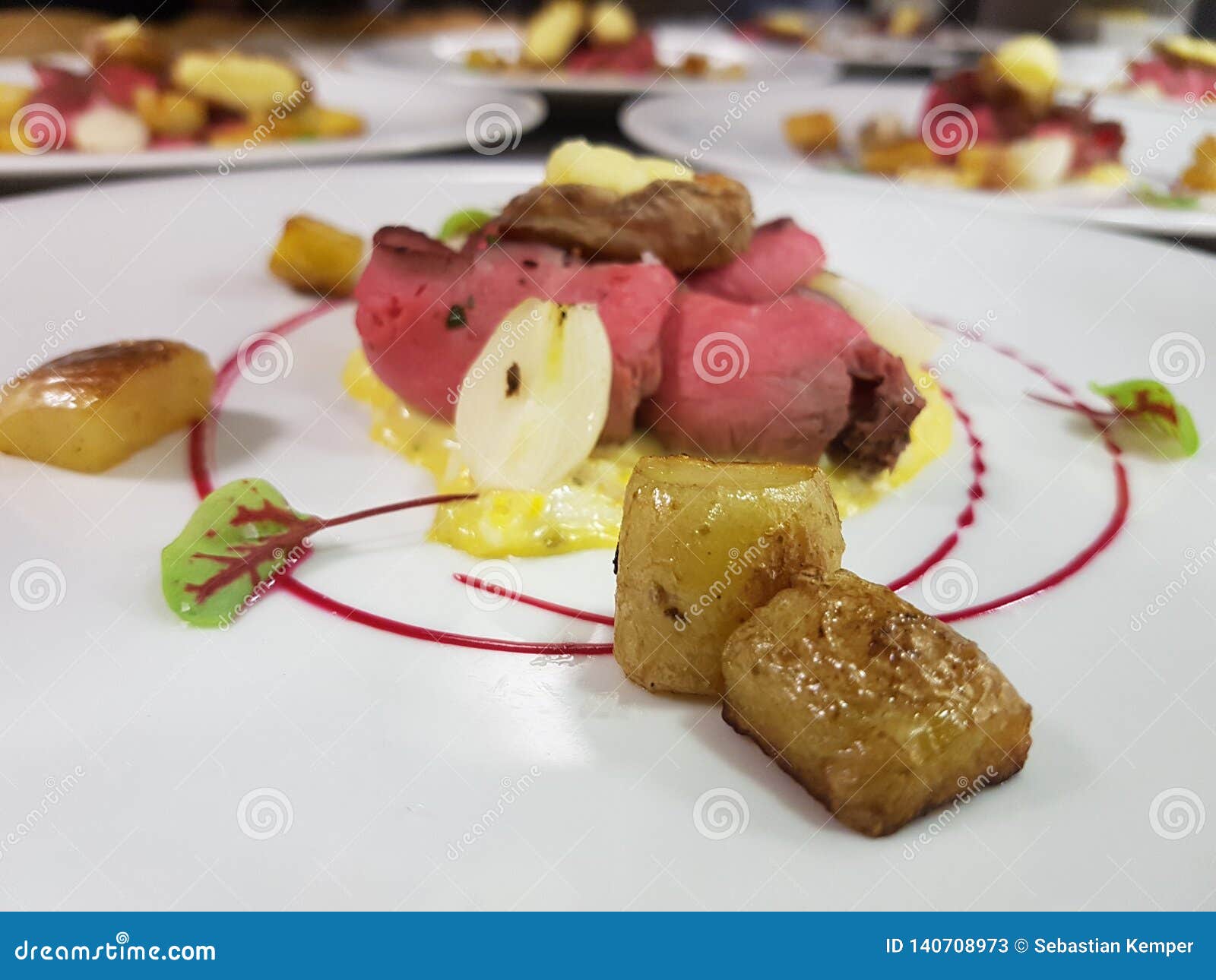 Gourmet Food Restaurant stock image. Image of restaurant - 140708973