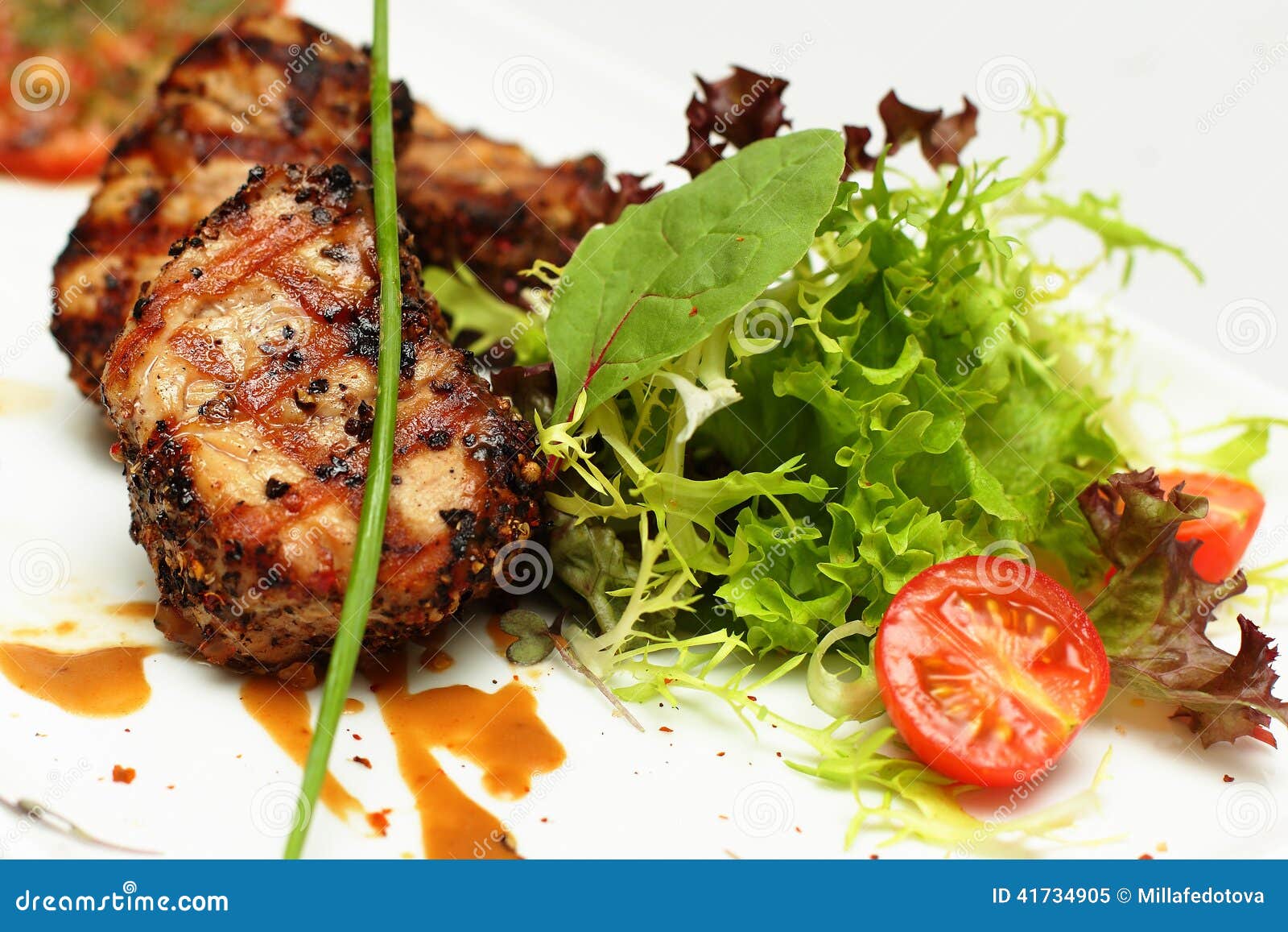 Gourmet Food, Restaurant Meat Stock Image - Image of meat, pork: 41734905