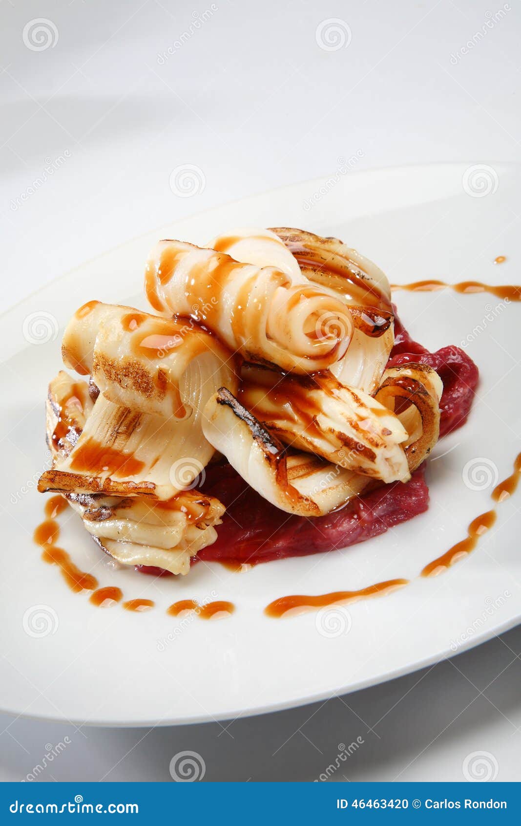 Gourmet food squid stock photo. Image of fish, french - 46463420