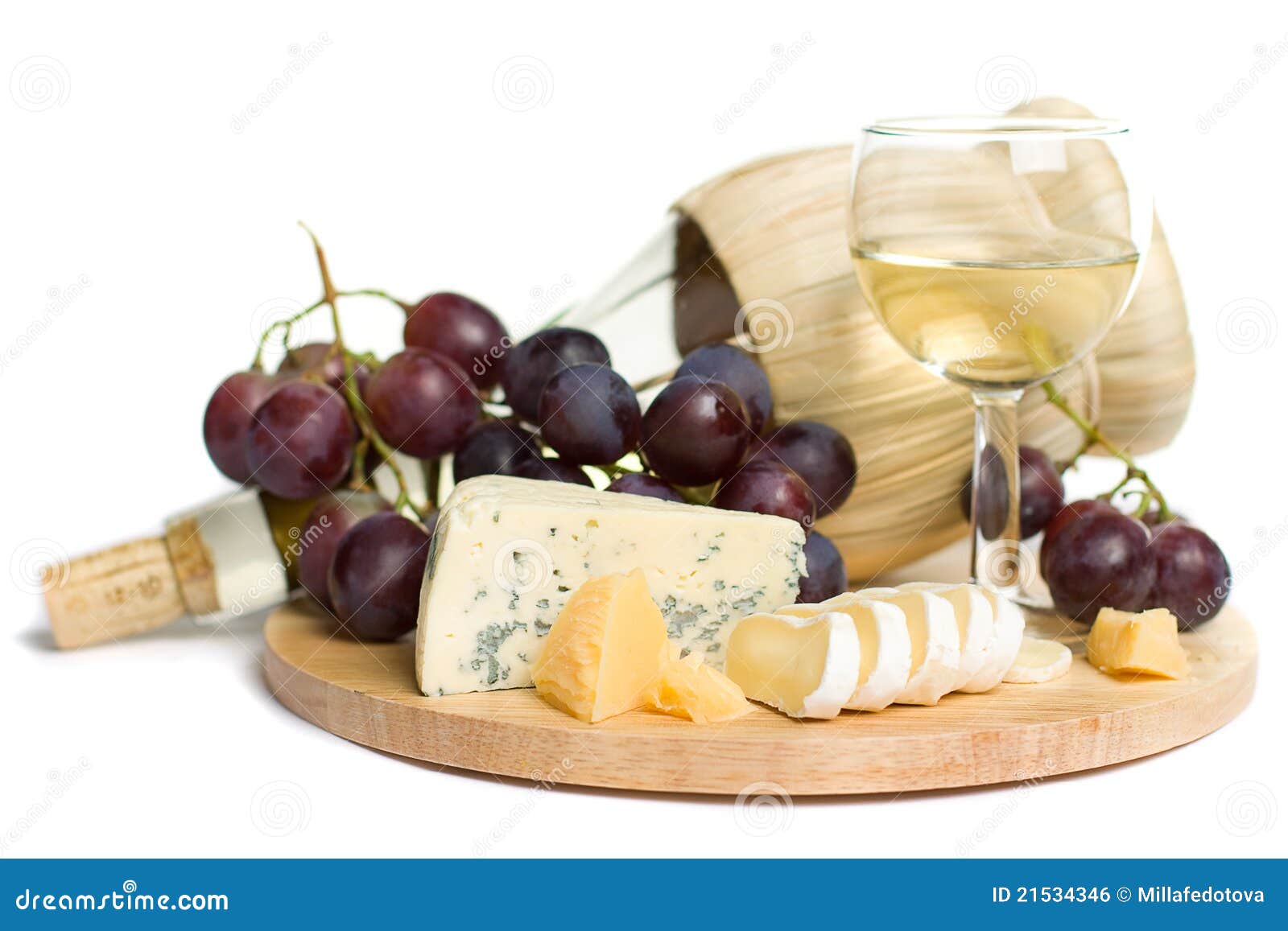 Gourmet Food - Wine, Cheese and Grapes Stock Photo - Image of appetiser ...