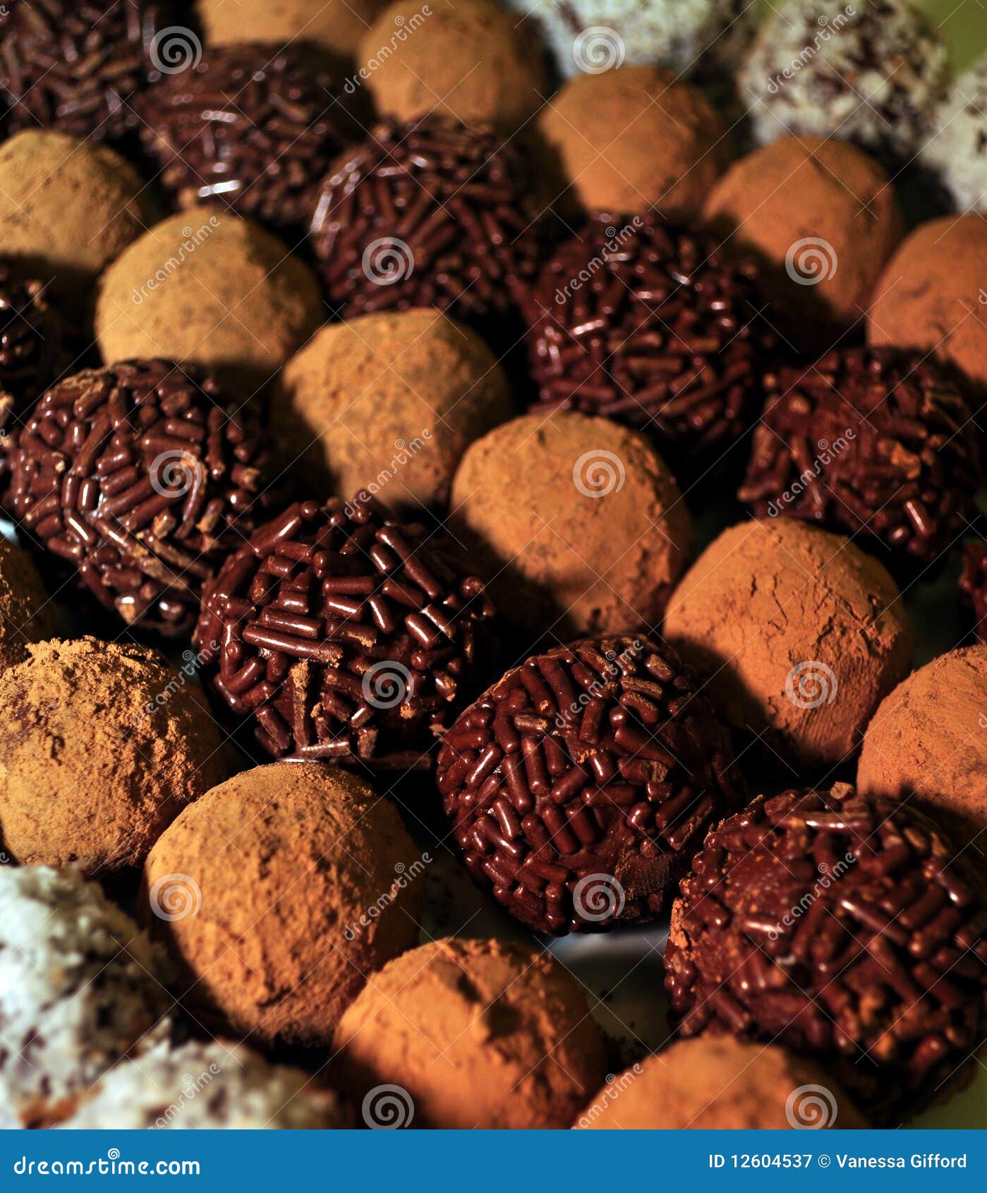 Gourmet Hand Made Truffles stock image. Image of decorated - 12604537