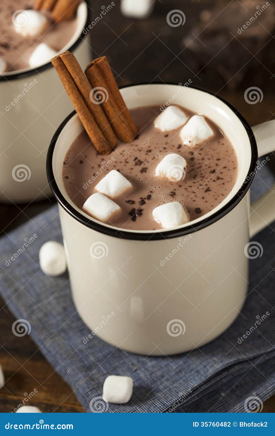 Gourmet Hot Chocolate Milk stock photo. Image of holiday - 35760482