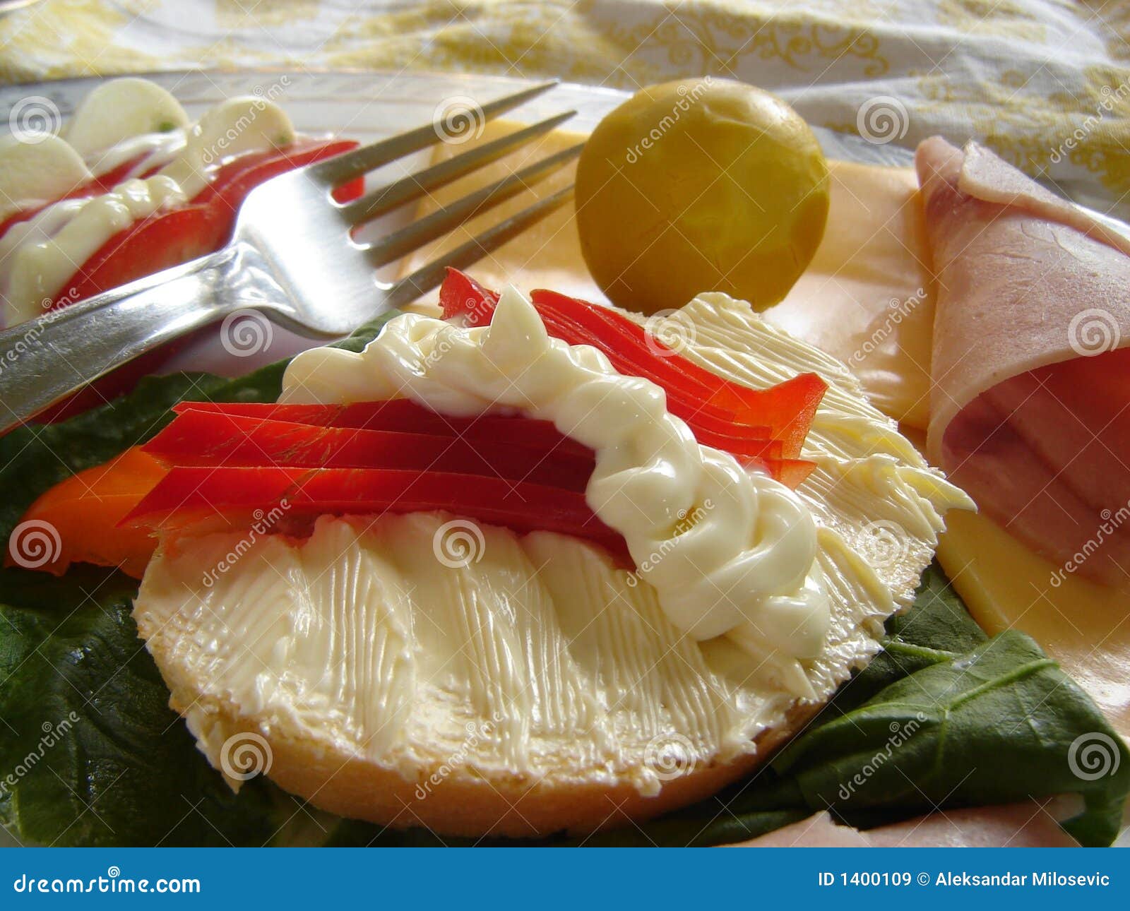 Gourmet lunch stock image. Image of close, crisp, lunch - 1400109