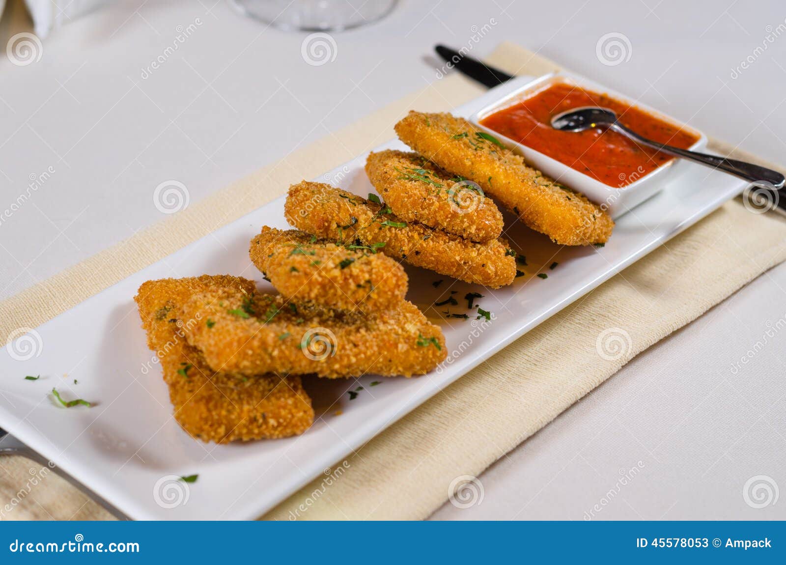 Gourmet Main Entree Dish with Sauce on White Plate Stock Image - Image ...