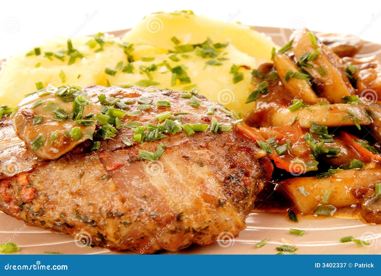 Gourmet meal stock image. Image of steak, garnished, chef - 3402337