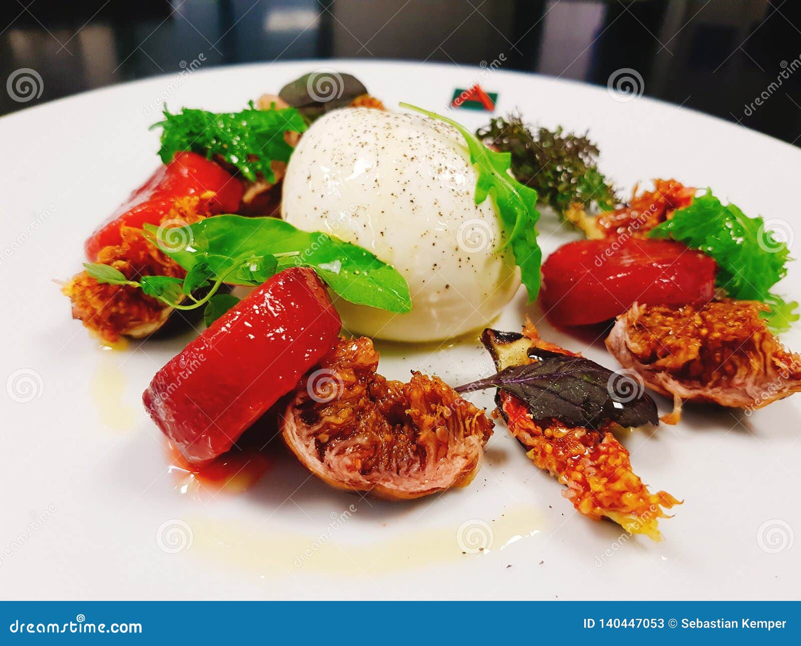 Gourmet Menu VIP dish stock image. Image of restaurant - 140447053