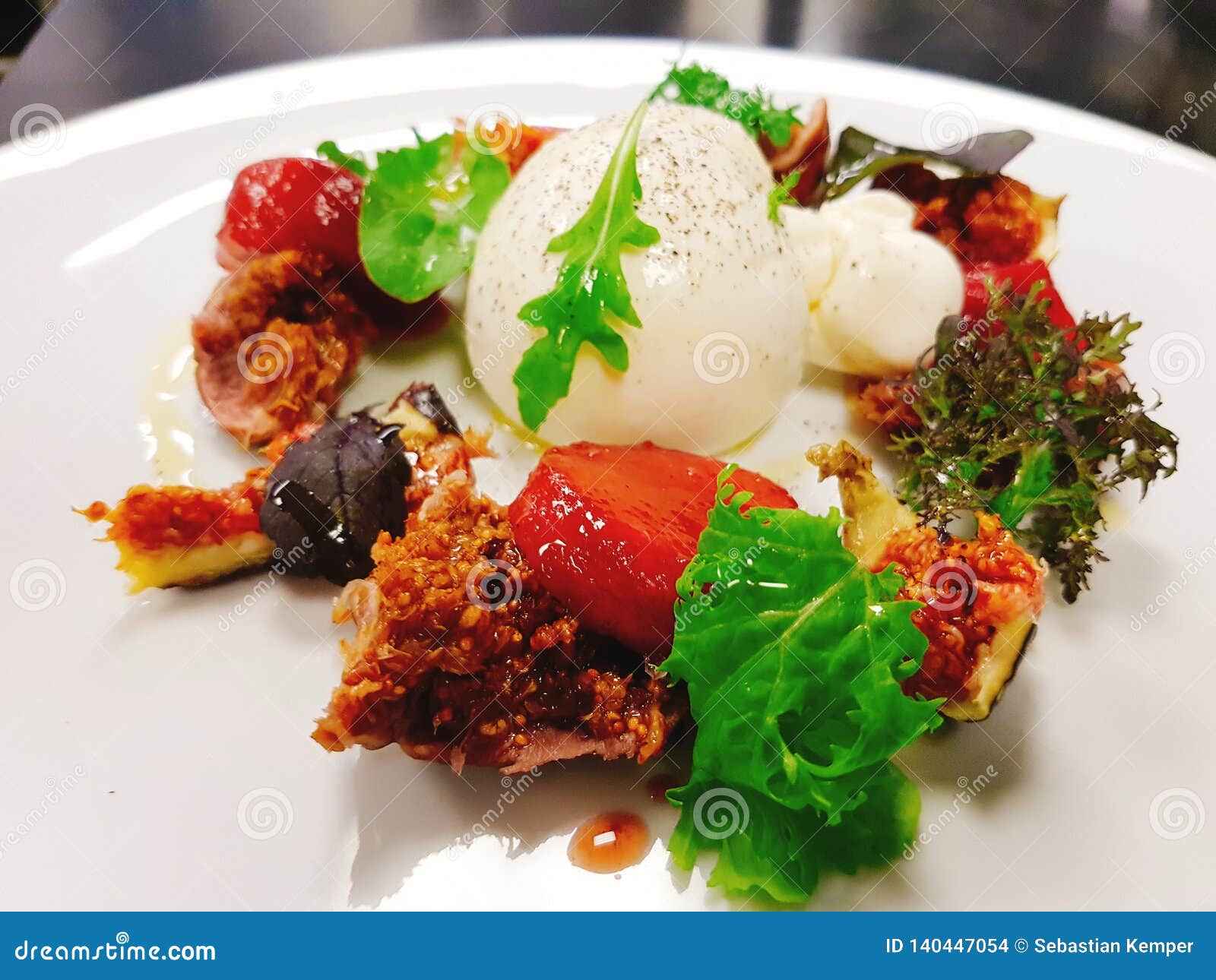 Gourmet Menu VIP dish stock photo. Image of menu, michelin - 140447054