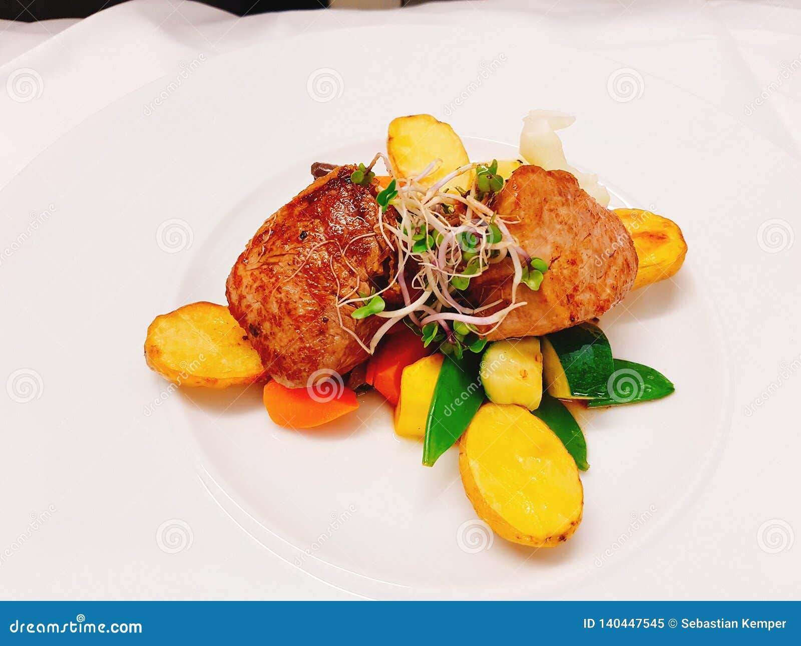 Gourmet Menu VIP dish stock image. Image of michelin - 140447545