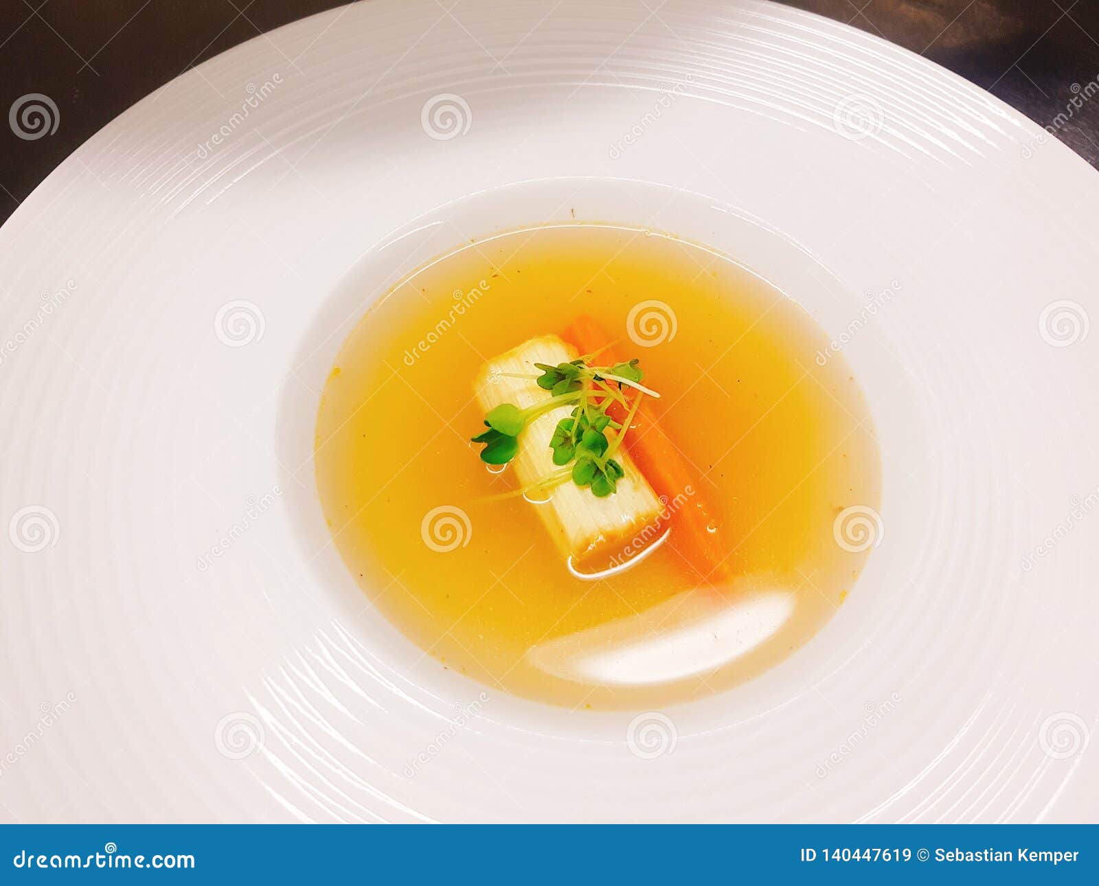 Gourmet Menu VIP dish stock image. Image of michelin - 140447619