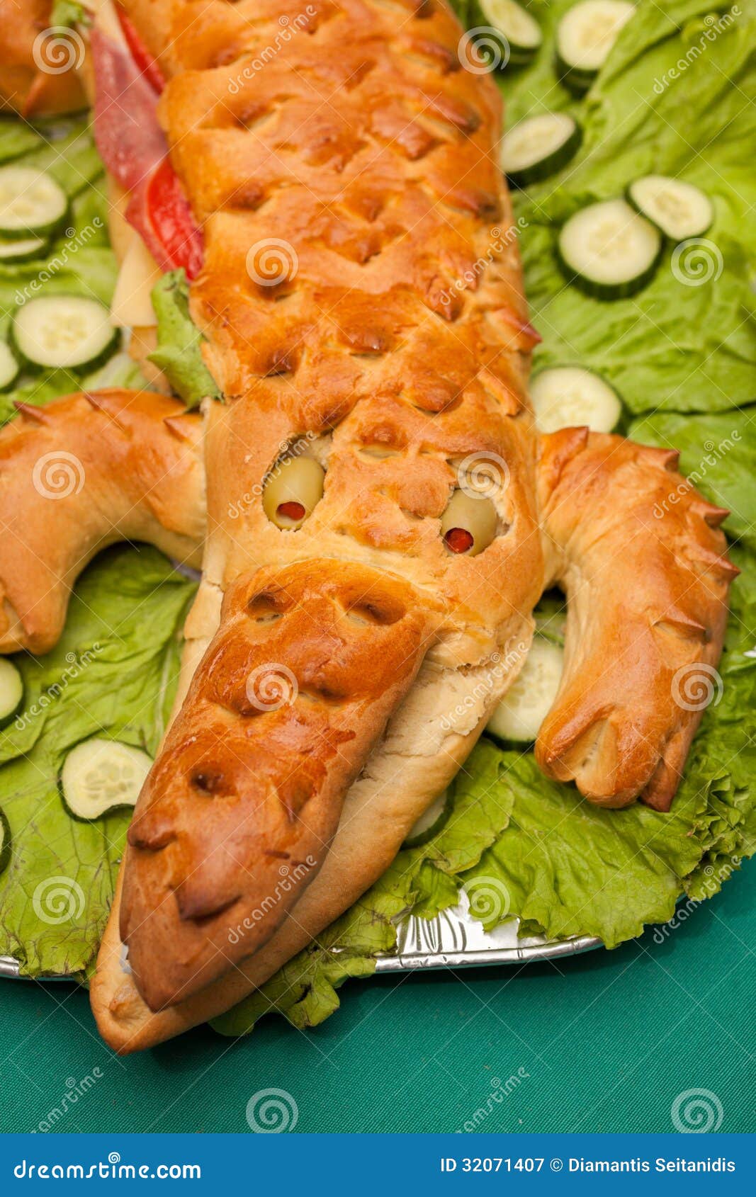 Gourmet plate stock image. Image of crocodile, snack - 32071407
