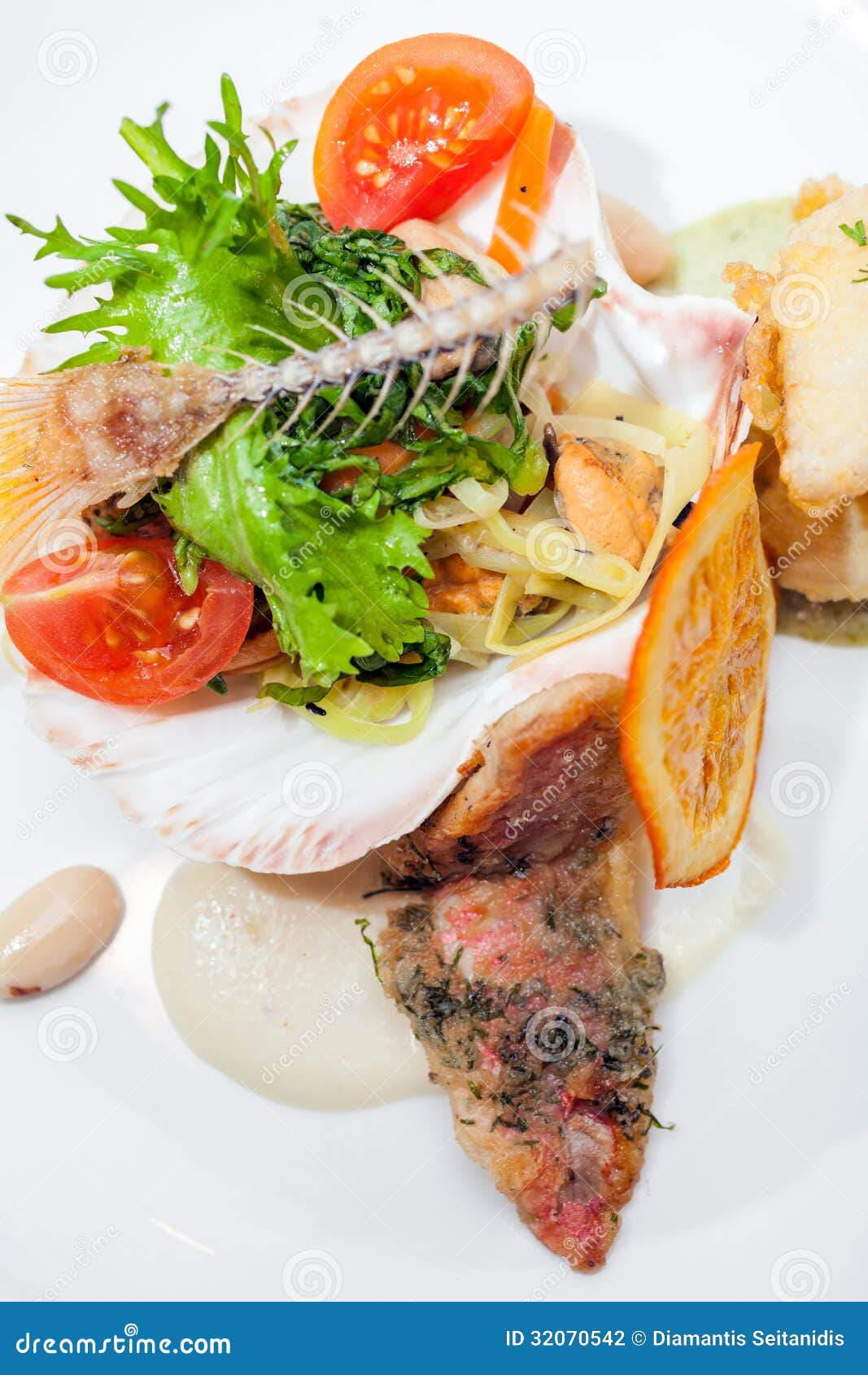 Gourmet plate stock photo. Image of cooked, garnish, plate - 32070542