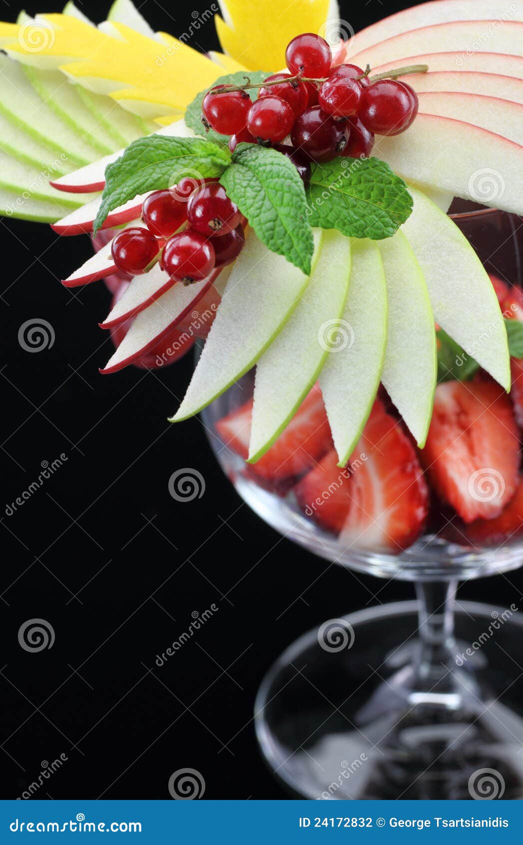 Gourmet salad in glass stock photo. Image of healthy - 24172832