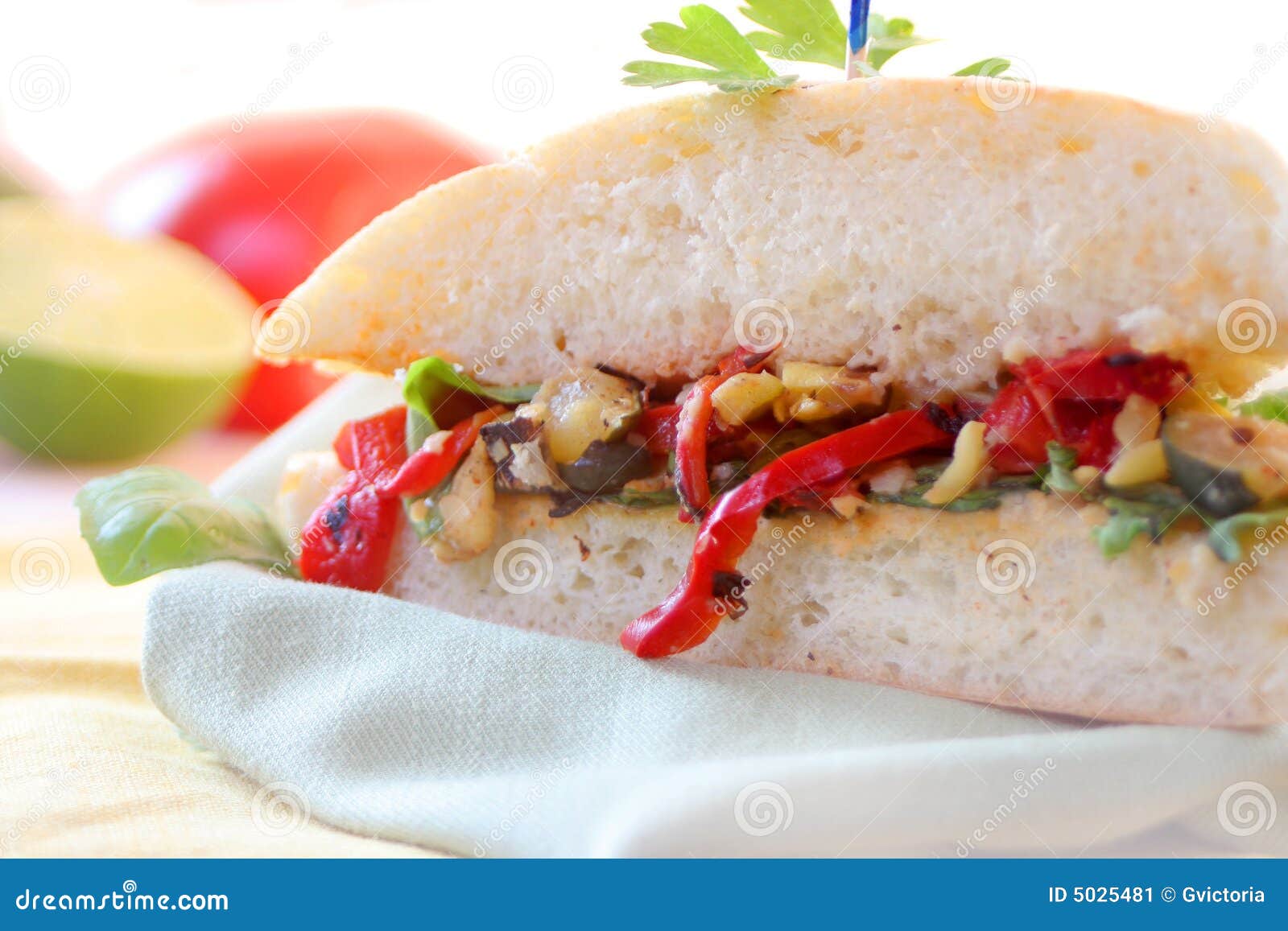 Gourmet sandwiches stock image. Image of roasted, vegetable - 5025481