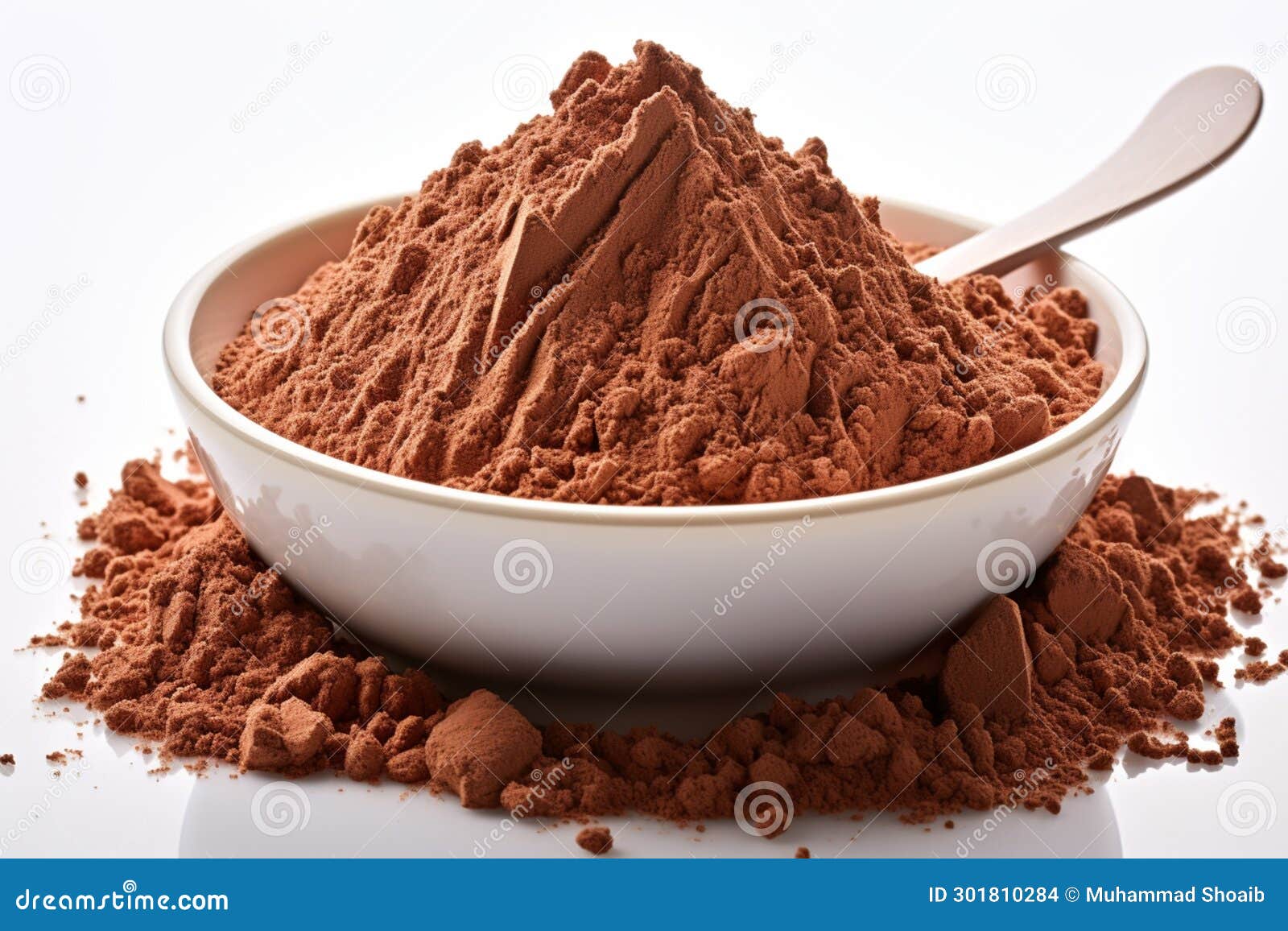 Gourmet Simplicity Cocoa Powder Isolated on a White Background Stock ...