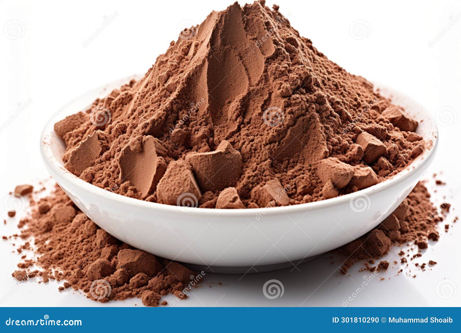 Gourmet Simplicity Cocoa Powder Isolated on a White Background Stock ...