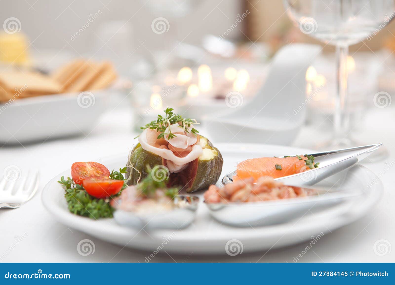 Gourmet starter stock image. Image of starter, arrangement - 27884145