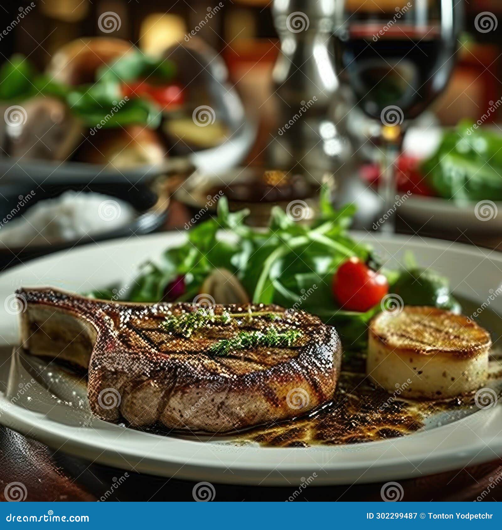 Gourmet Steak Dish Hyper-Realistic Culinary Experience with Fine Dining ...