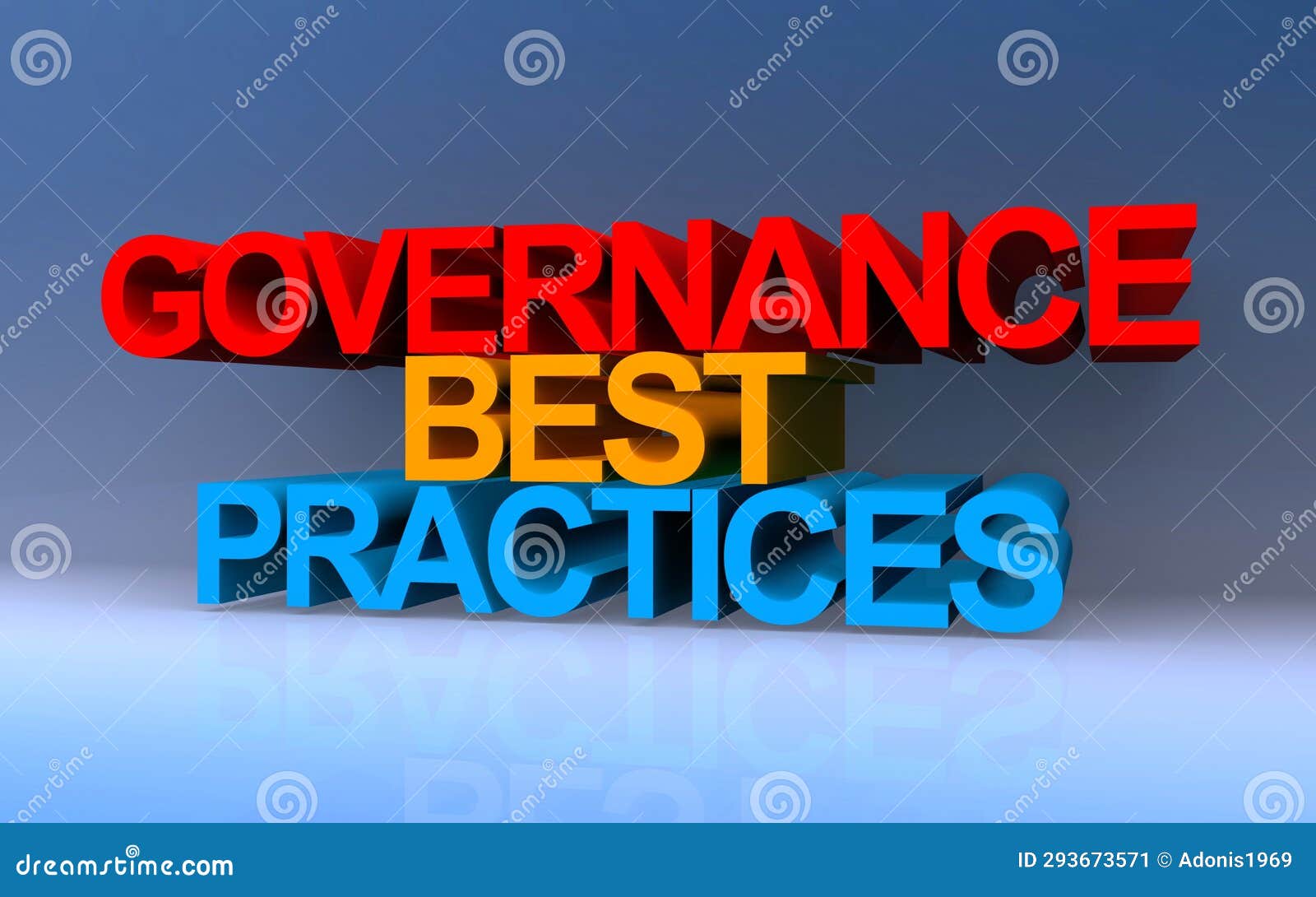 Governance Best Practices on Blue Stock Illustration - Illustration of ...