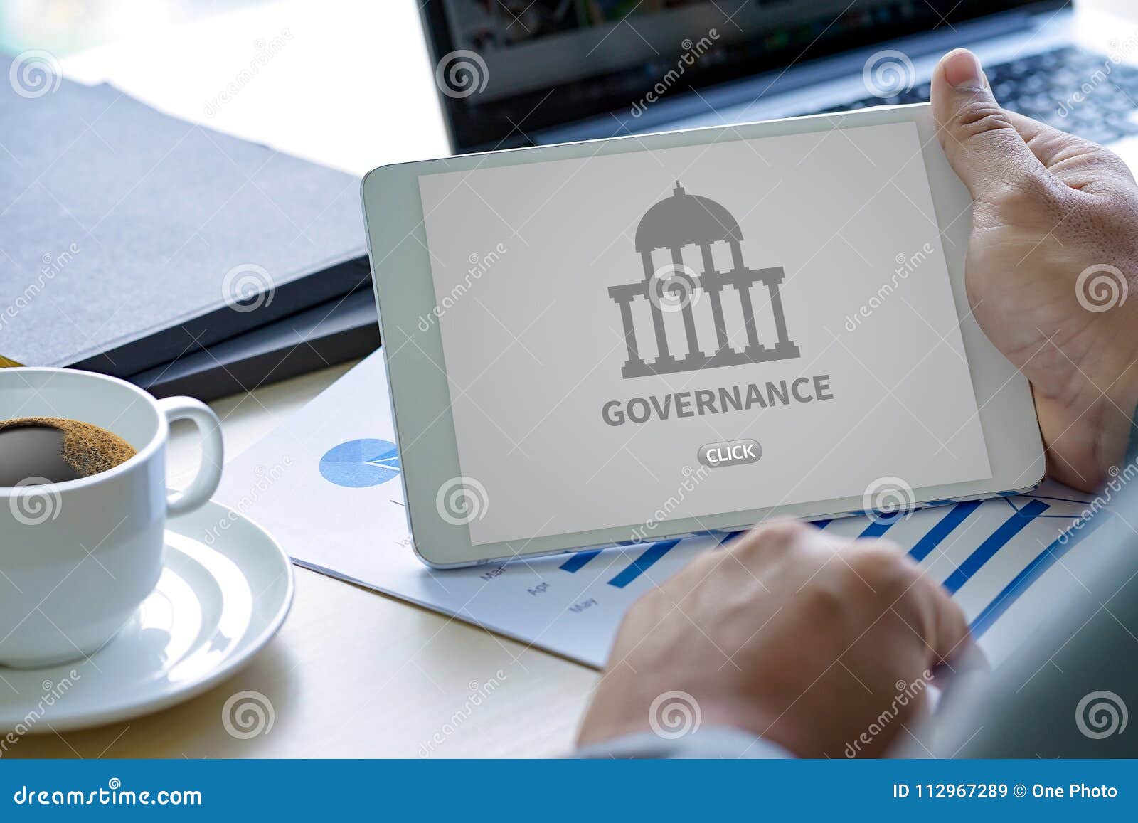 GOVERNANCE and Building, Authority Computing Computer Laptop Wit Stock ...