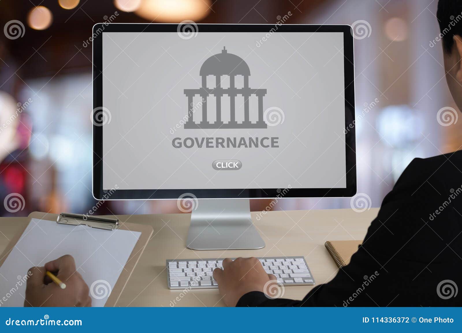 GOVERNANCE and Building, Authority Computing Computer Laptop Wit Stock ...