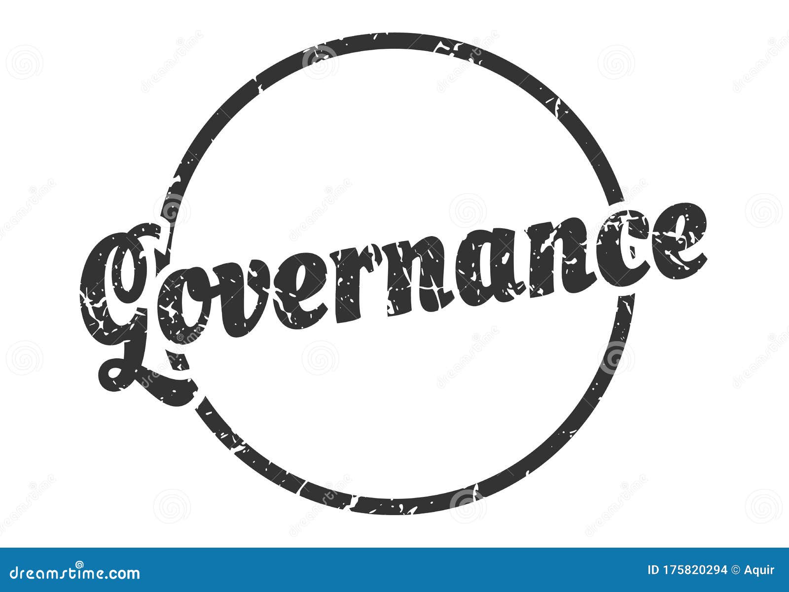 Governance Sign. Governance Round Vintage Stamp Stock Vector ...