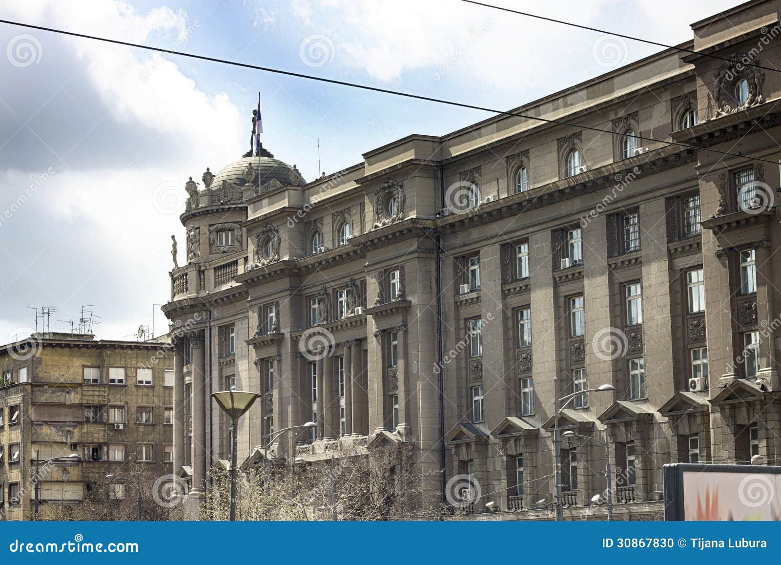 Government in Belgrade stock photo. Image of buildings - 30867830