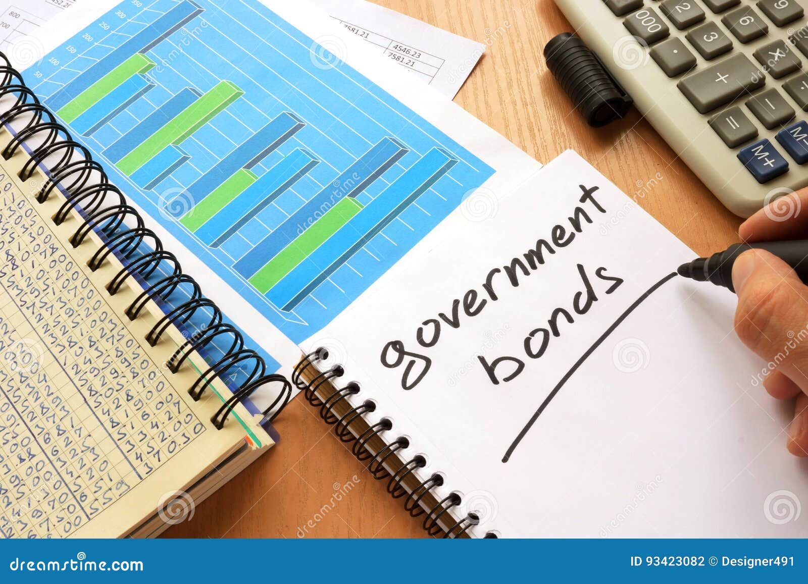 Government Bonds Written in a Note. Stock Photo - Image of bonds ...
