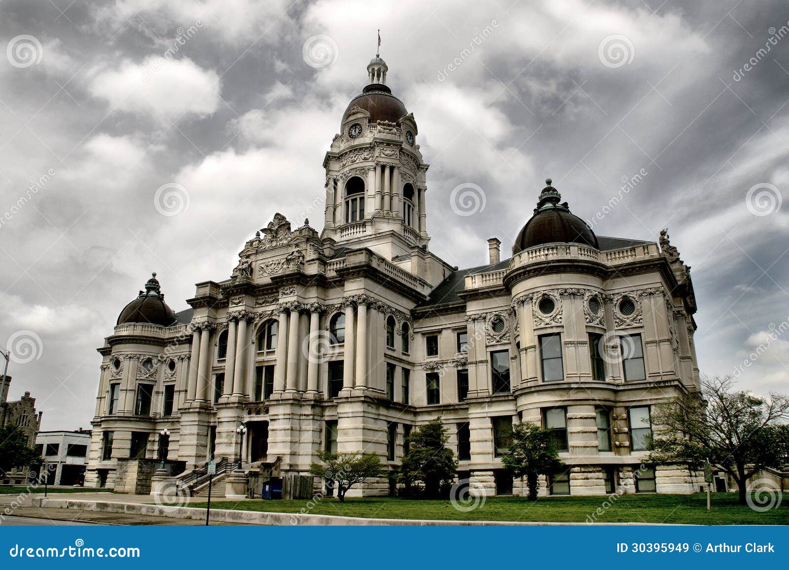 Government Building in Evansville Stock Image - Image of horizontal ...