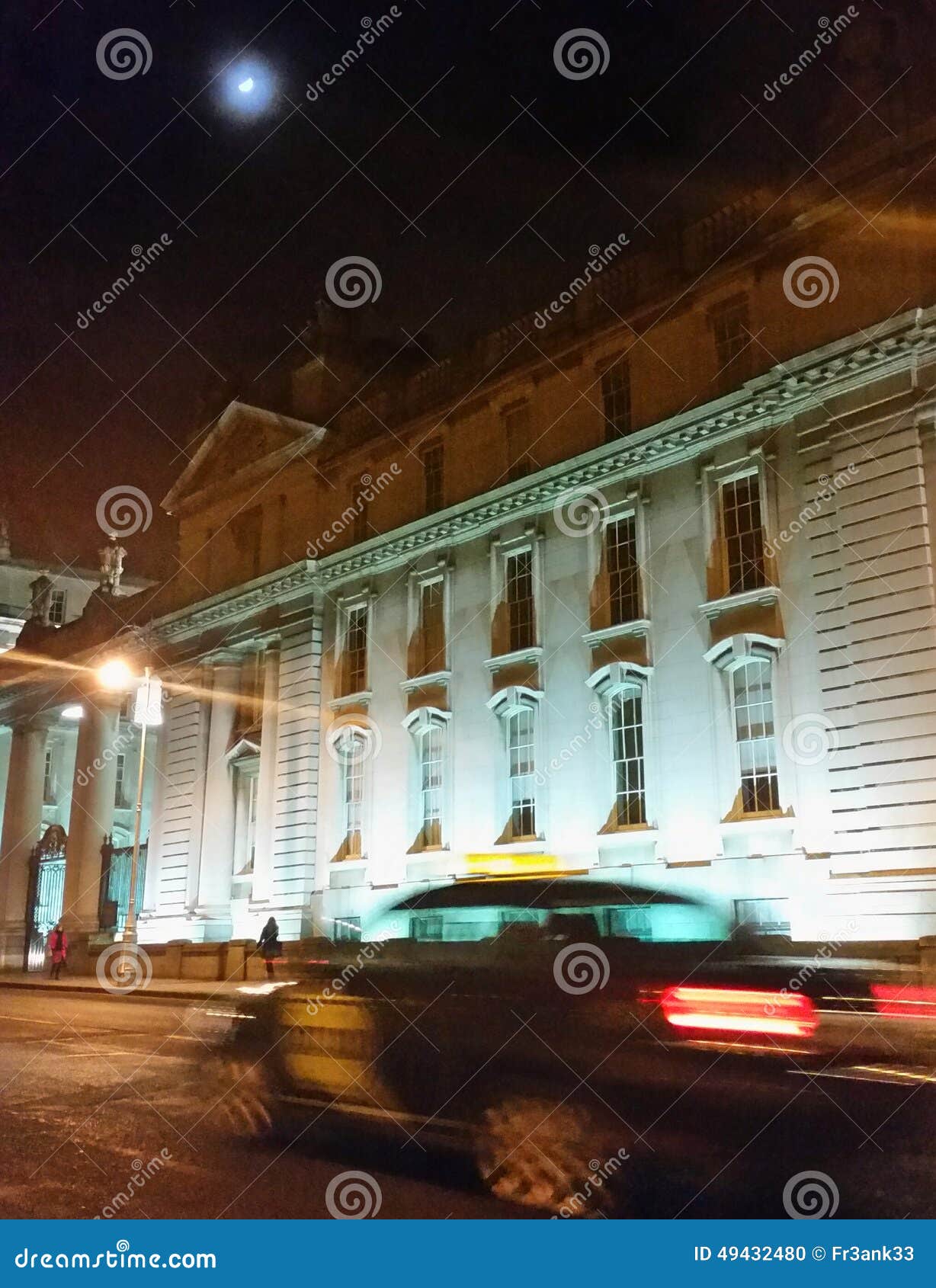 Government Building at Night Stock Photo - Image of building ...